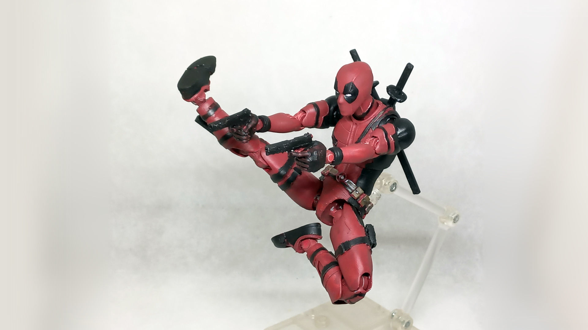 Deadpool articulated action figure 3D model 3D printable | CGTrader