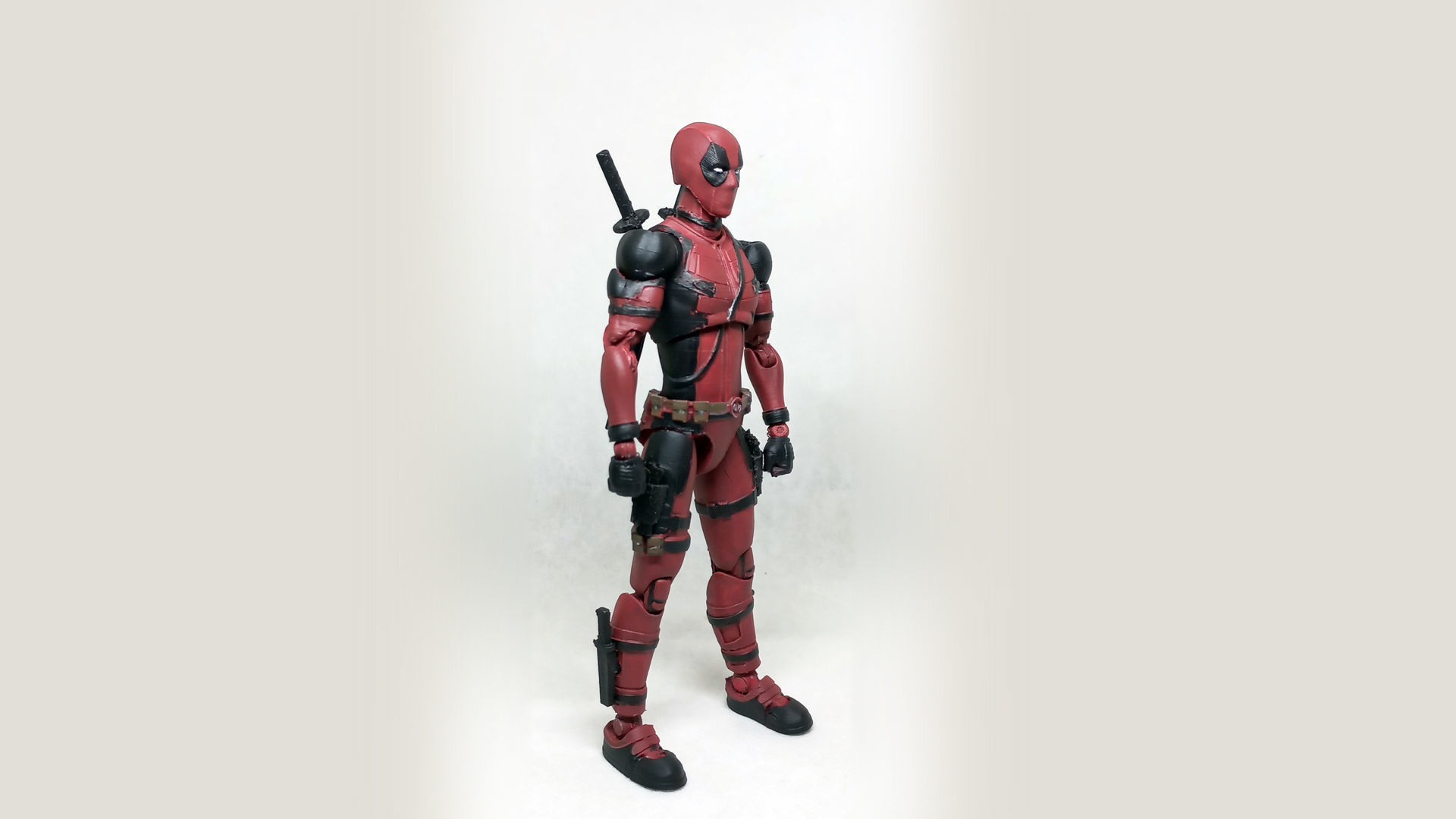 Deadpool articulated action figure 3D model 3D printable | CGTrader
