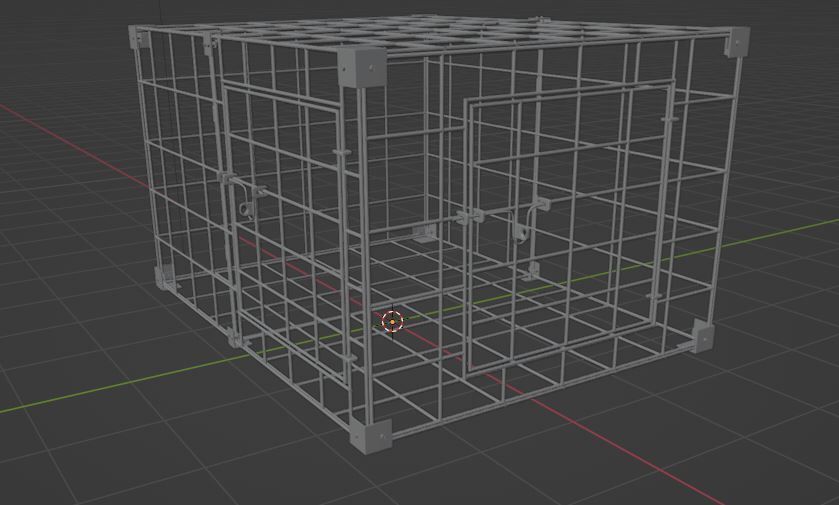 3D model cage modeling VR / AR / low-poly | CGTrader