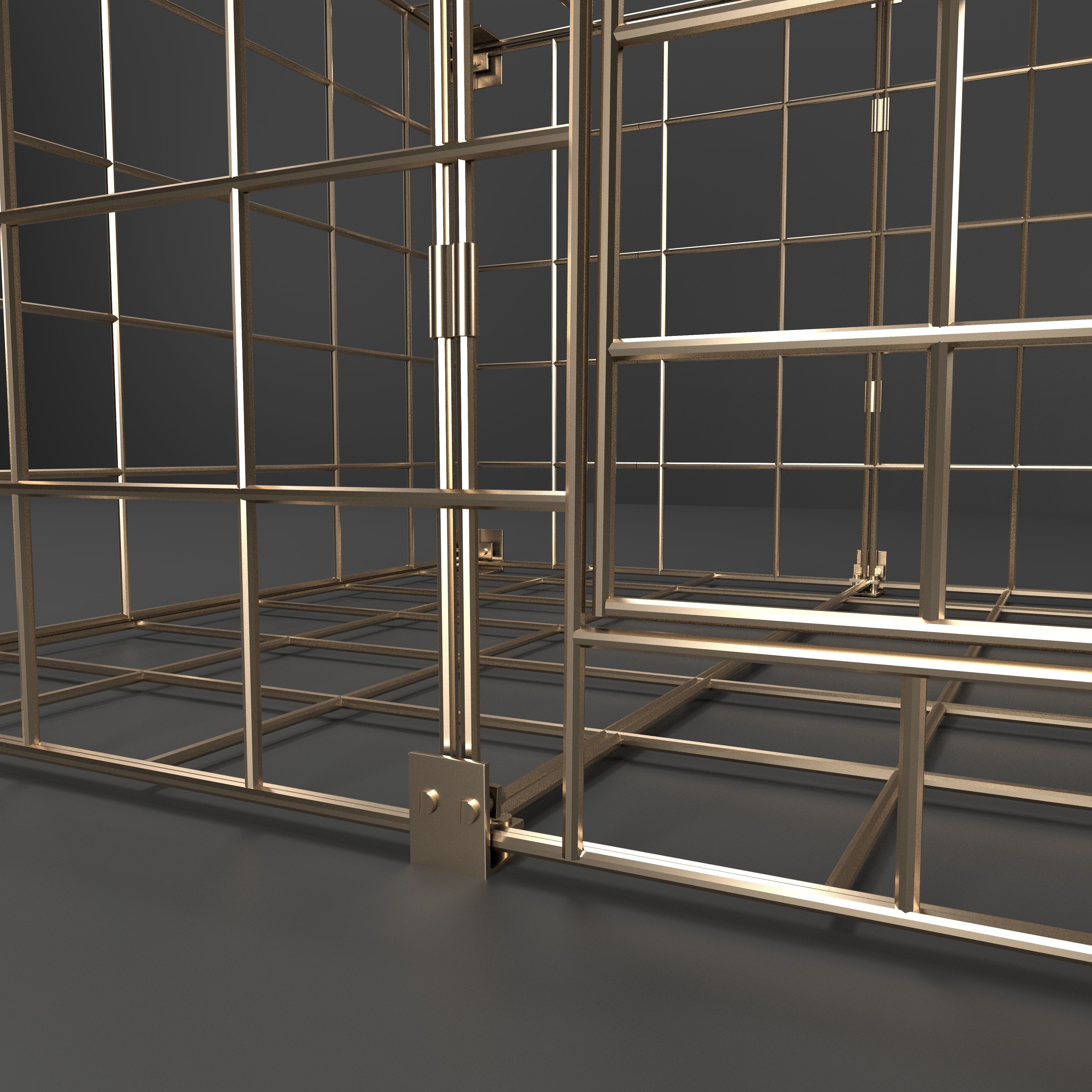 3D model cage modeling VR / AR / low-poly | CGTrader
