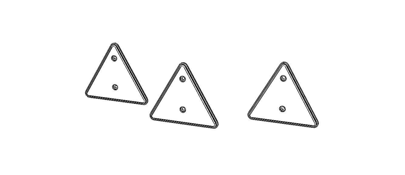 Trailer Triangle Reflectors 3D model rigged | CGTrader