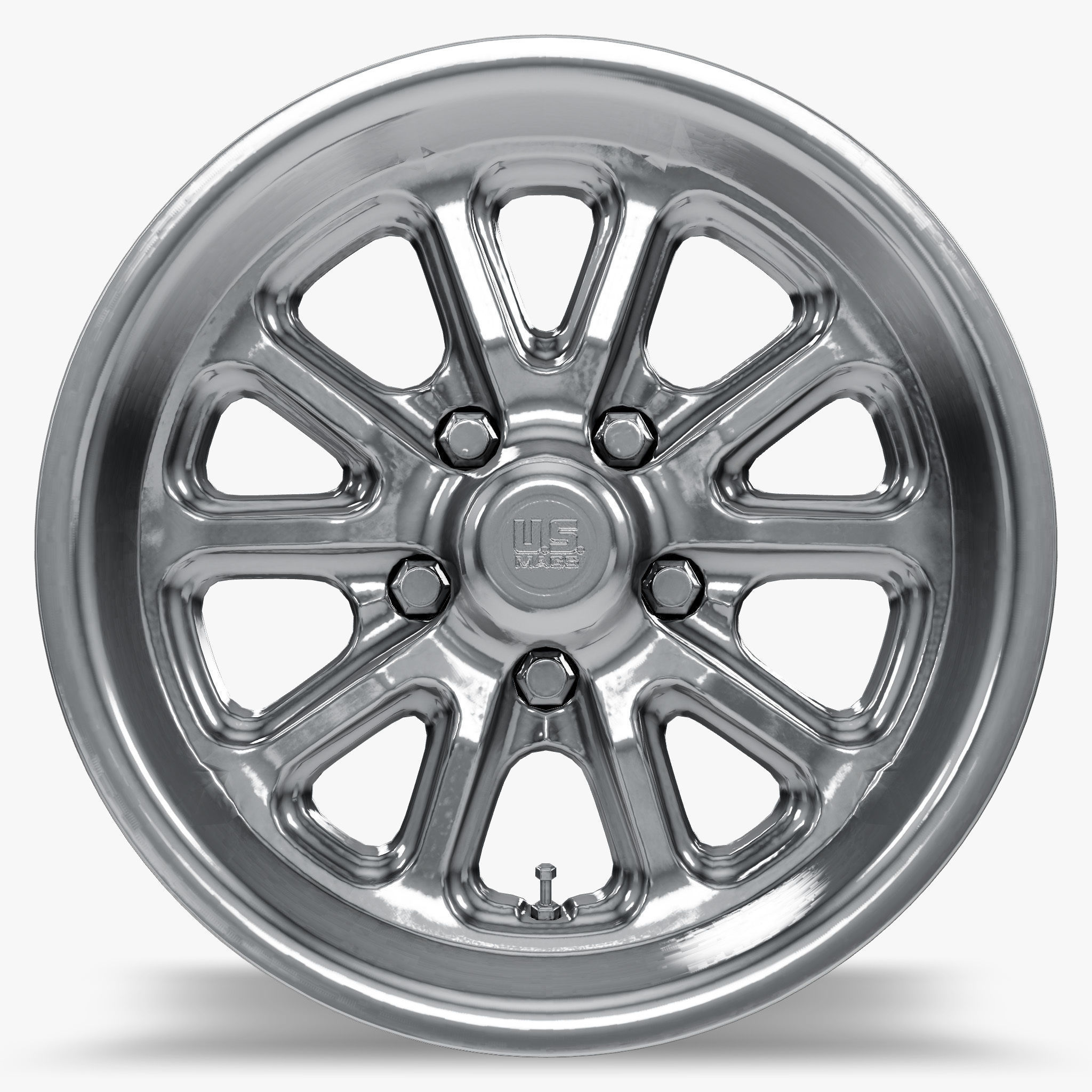 US Mags Rambler Wheel Chrome 3D model | CGTrader