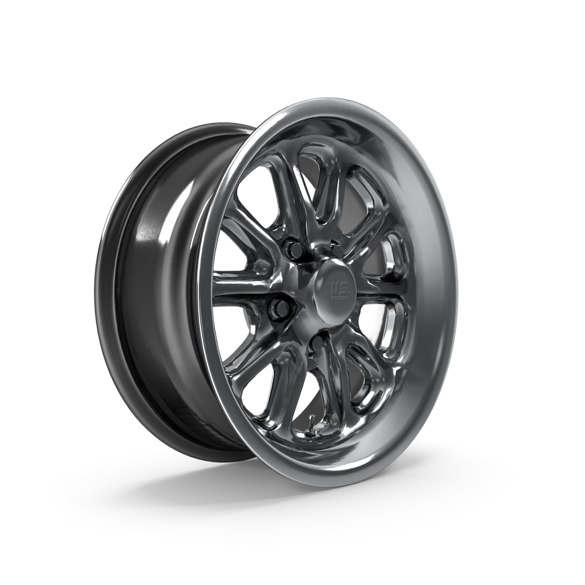 US Mags Rambler Wheel Chrome 3D model | CGTrader