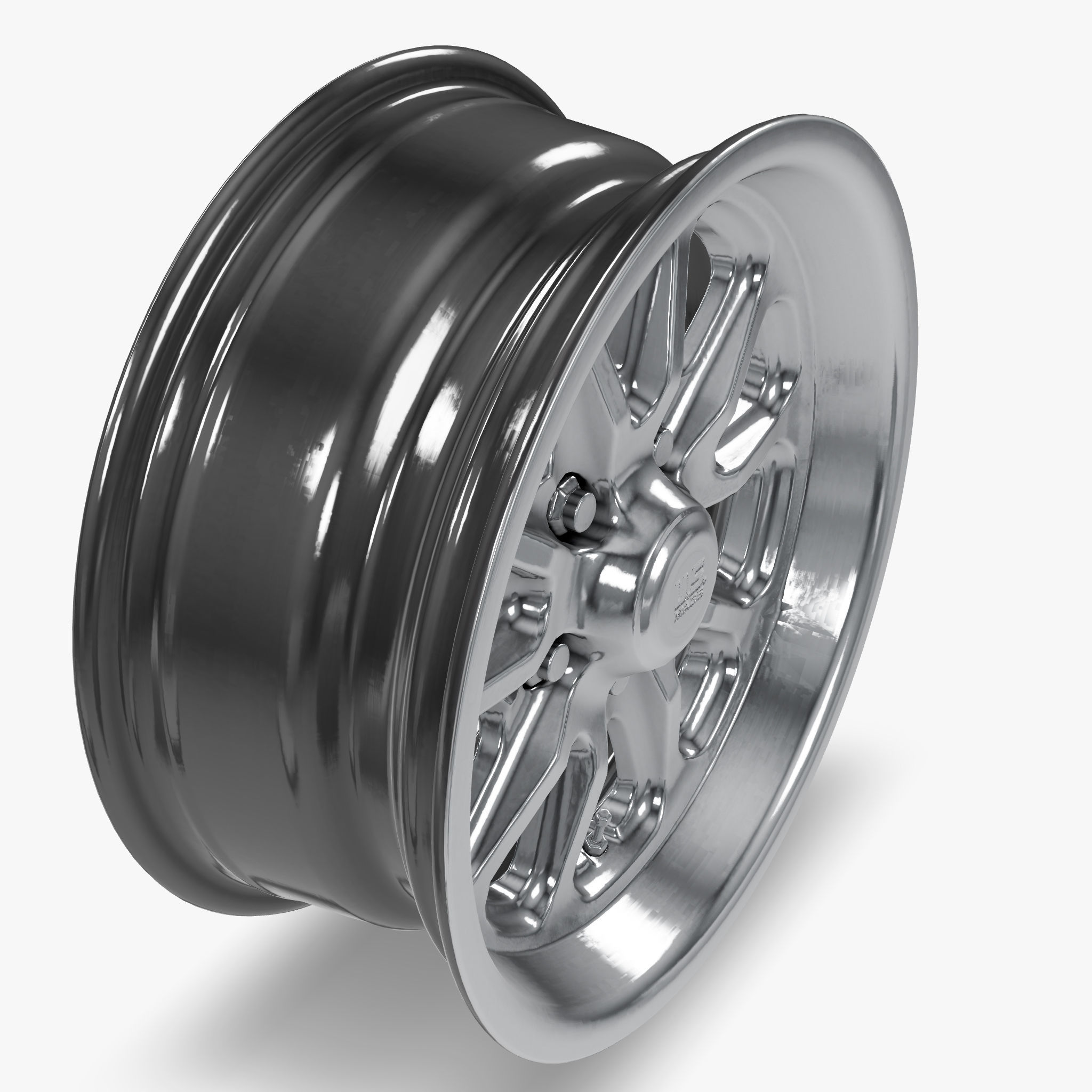 US Mags Rambler Wheel Chrome 3D model | CGTrader