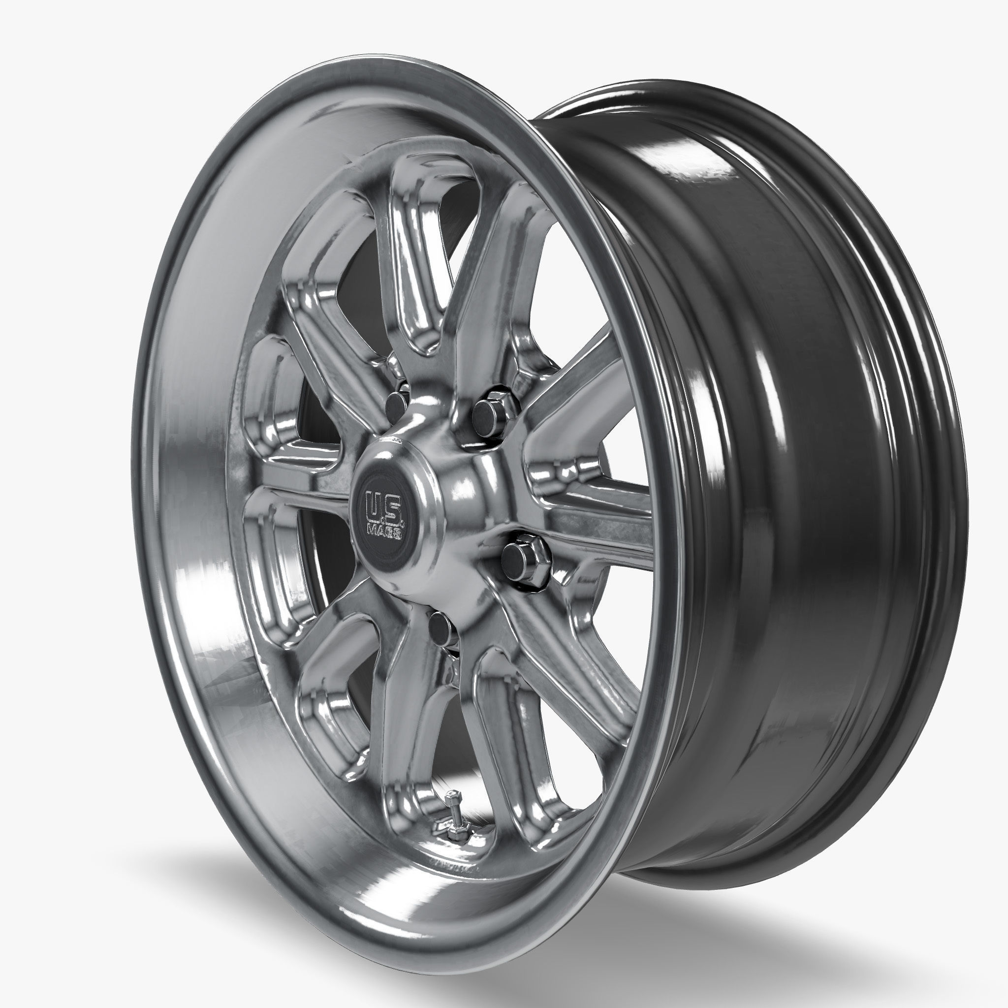 US Mags Rambler Wheel Chrome 3D model | CGTrader