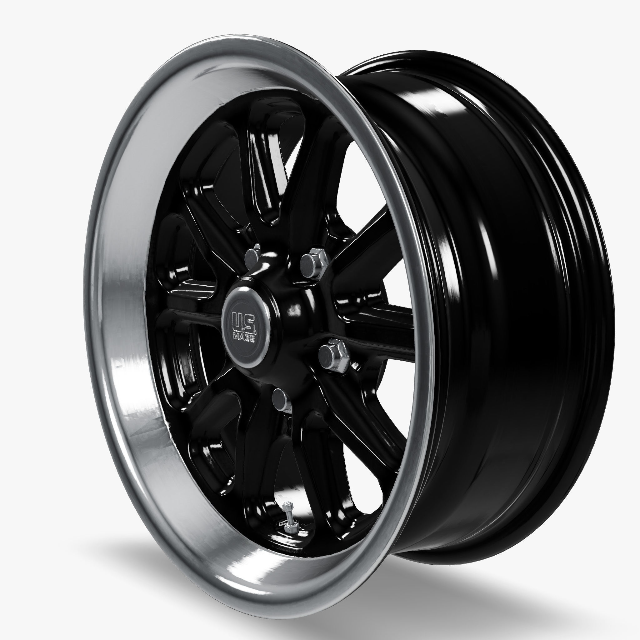 US Mags Rambler Wheel Gloss Black 3D model | CGTrader