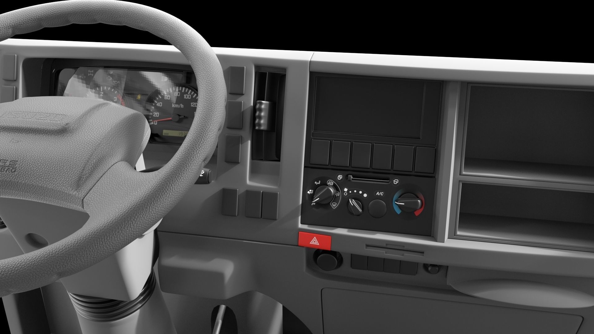 ISUZU DECA-GXZ360 INTERIOR 3D model | CGTrader