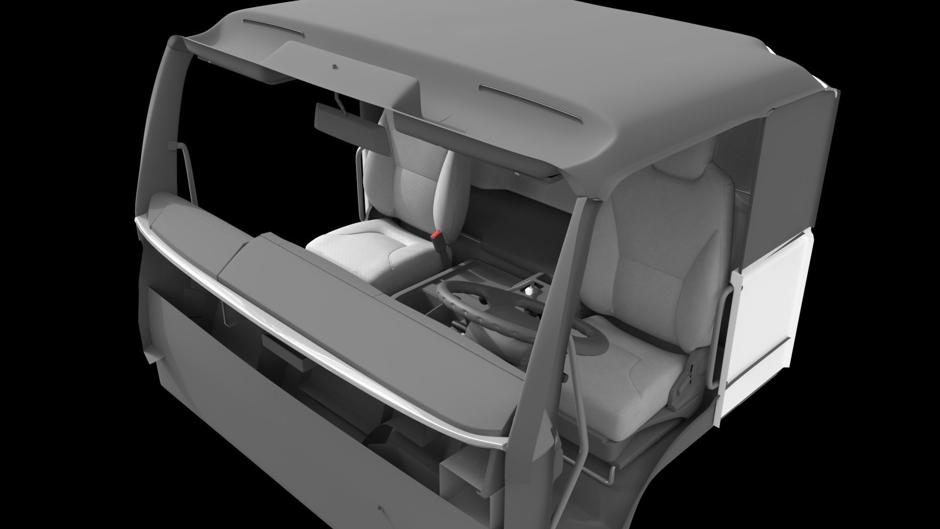 ISUZU DECA-GXZ360 INTERIOR 3D model | CGTrader
