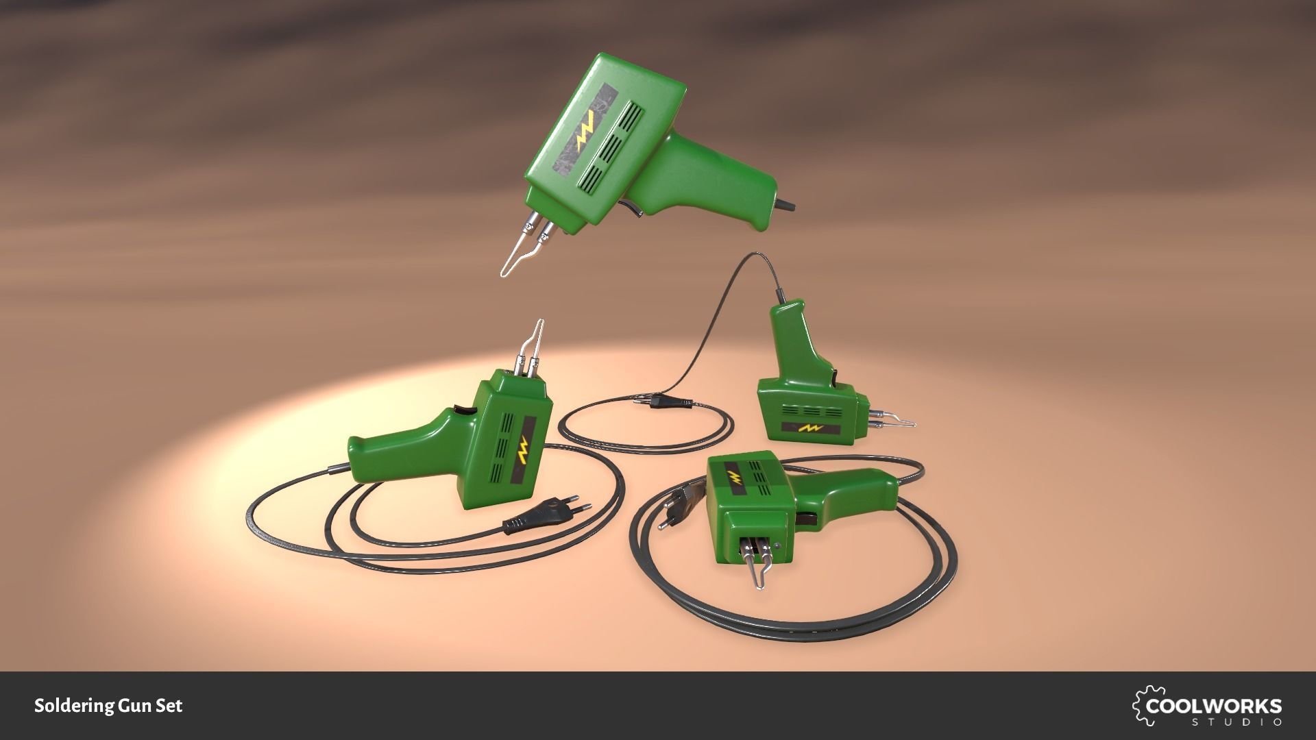 3D model Soldering Gun Set VR / AR / low-poly | CGTrader