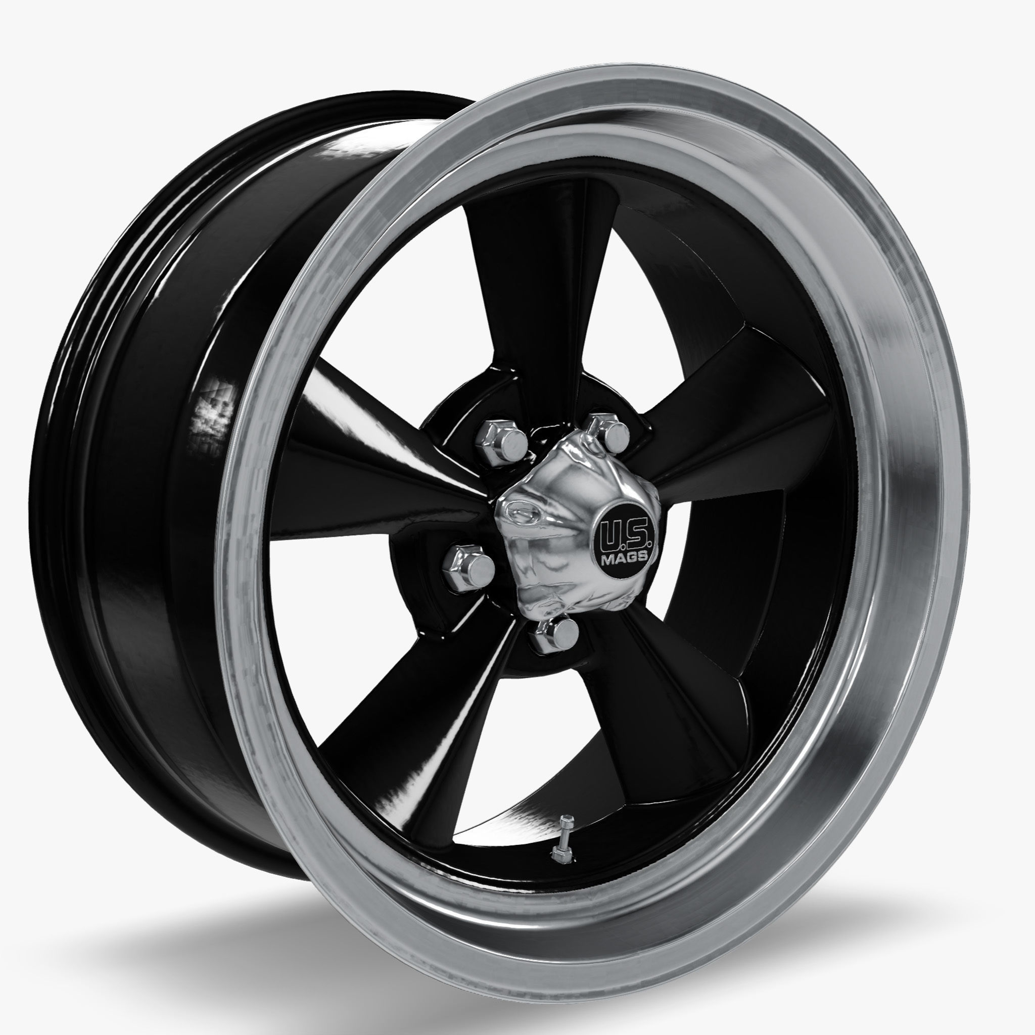 US Mags Standard Wheel Gloss Black 3D model | CGTrader