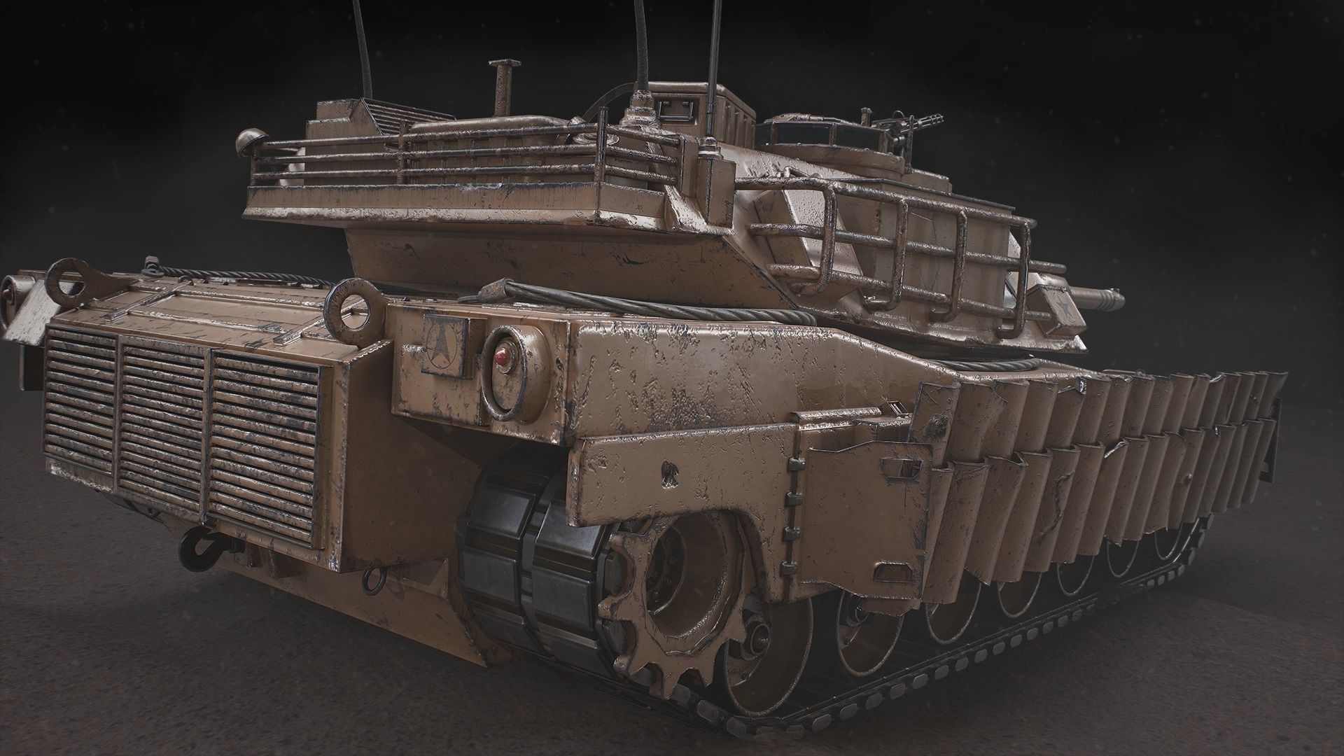 3D model Tank of the USA - Abrams M1A2 VR / AR / low-poly | CGTrader