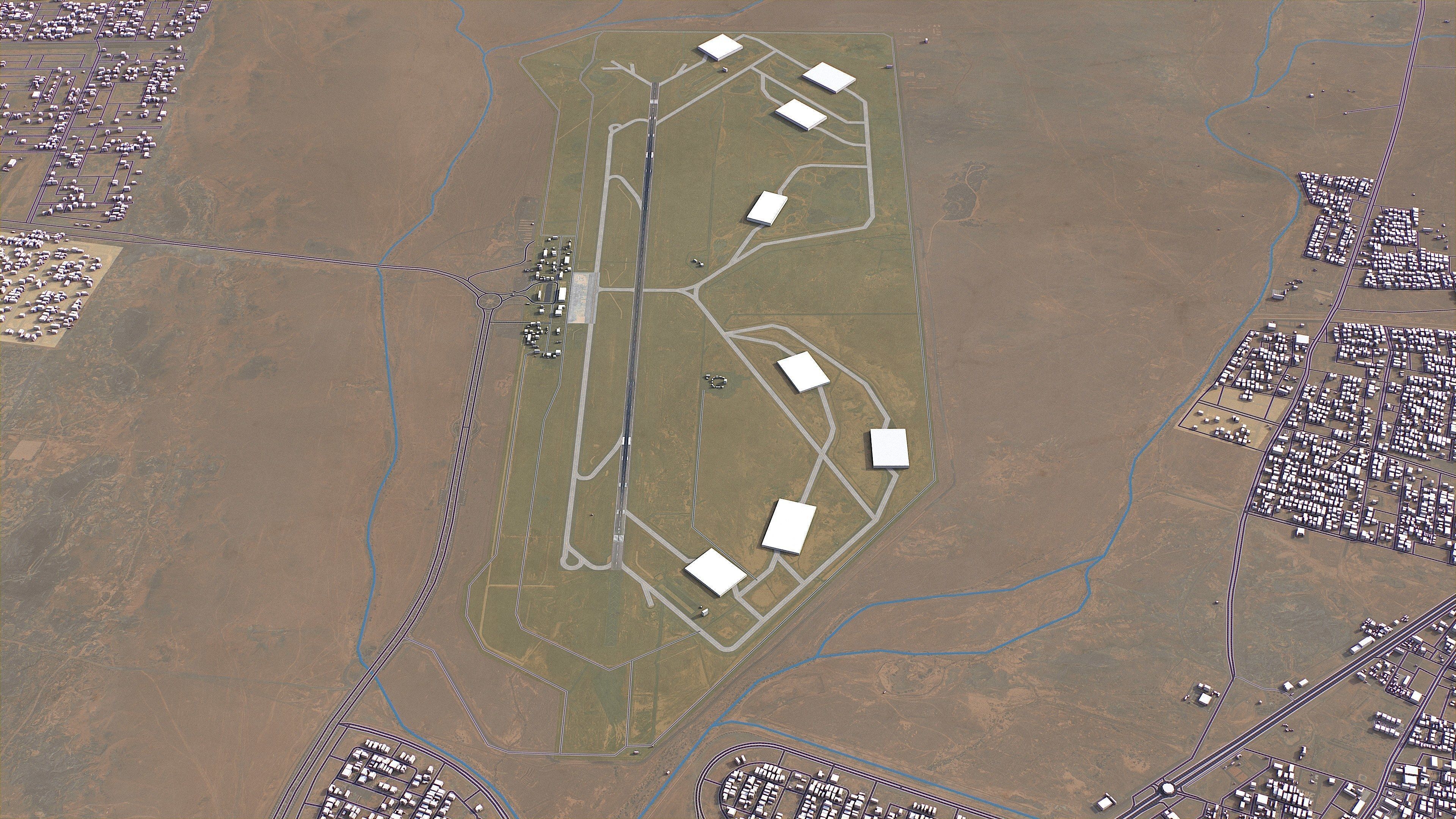 3D model Hail Airport VR / AR / low-poly | CGTrader