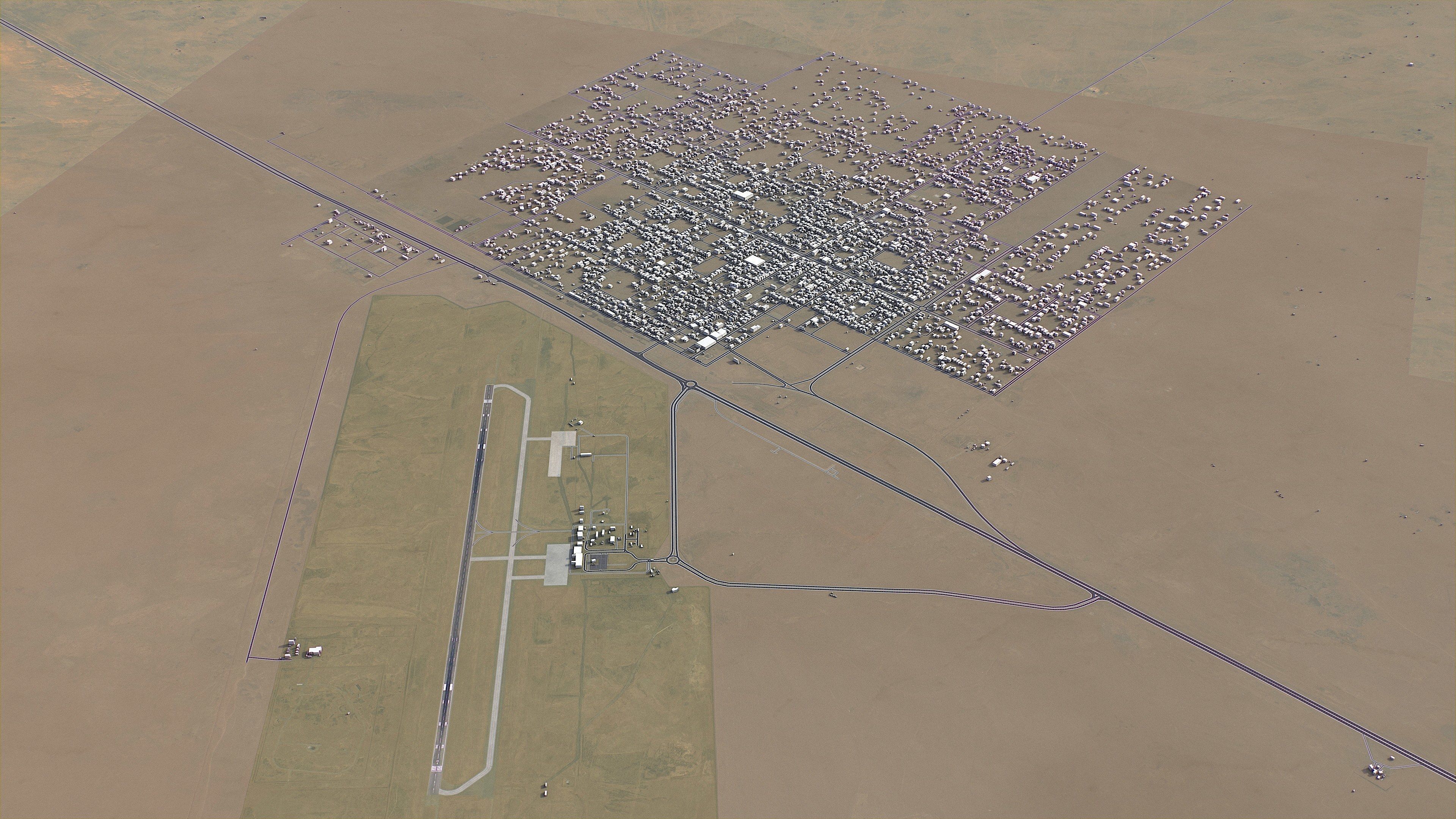 3D model Hafar Al Batin Airport VR / AR / low-poly | CGTrader