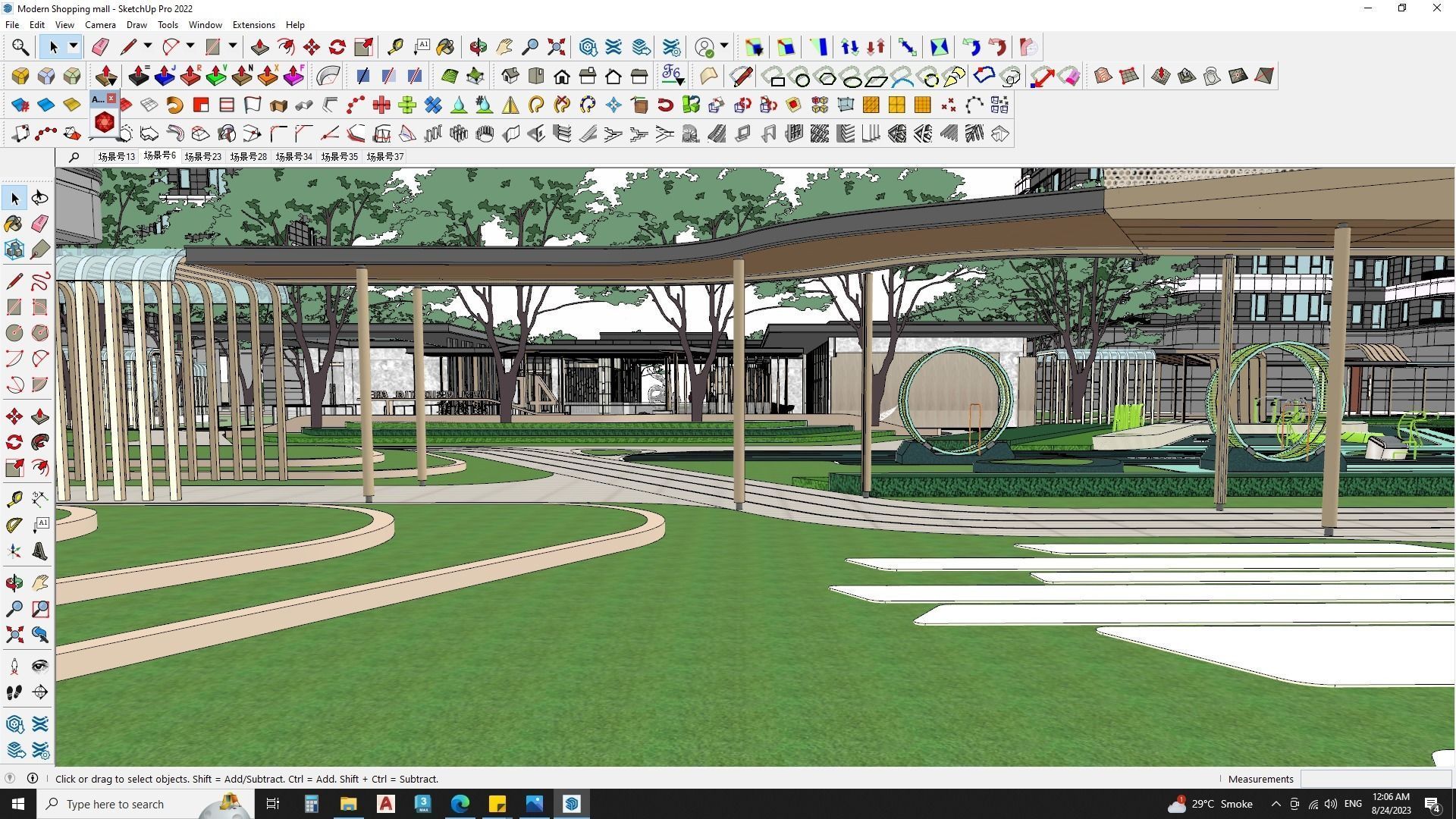 Interactive spaces in Apartments SketchUp model Master plan 3D model ...