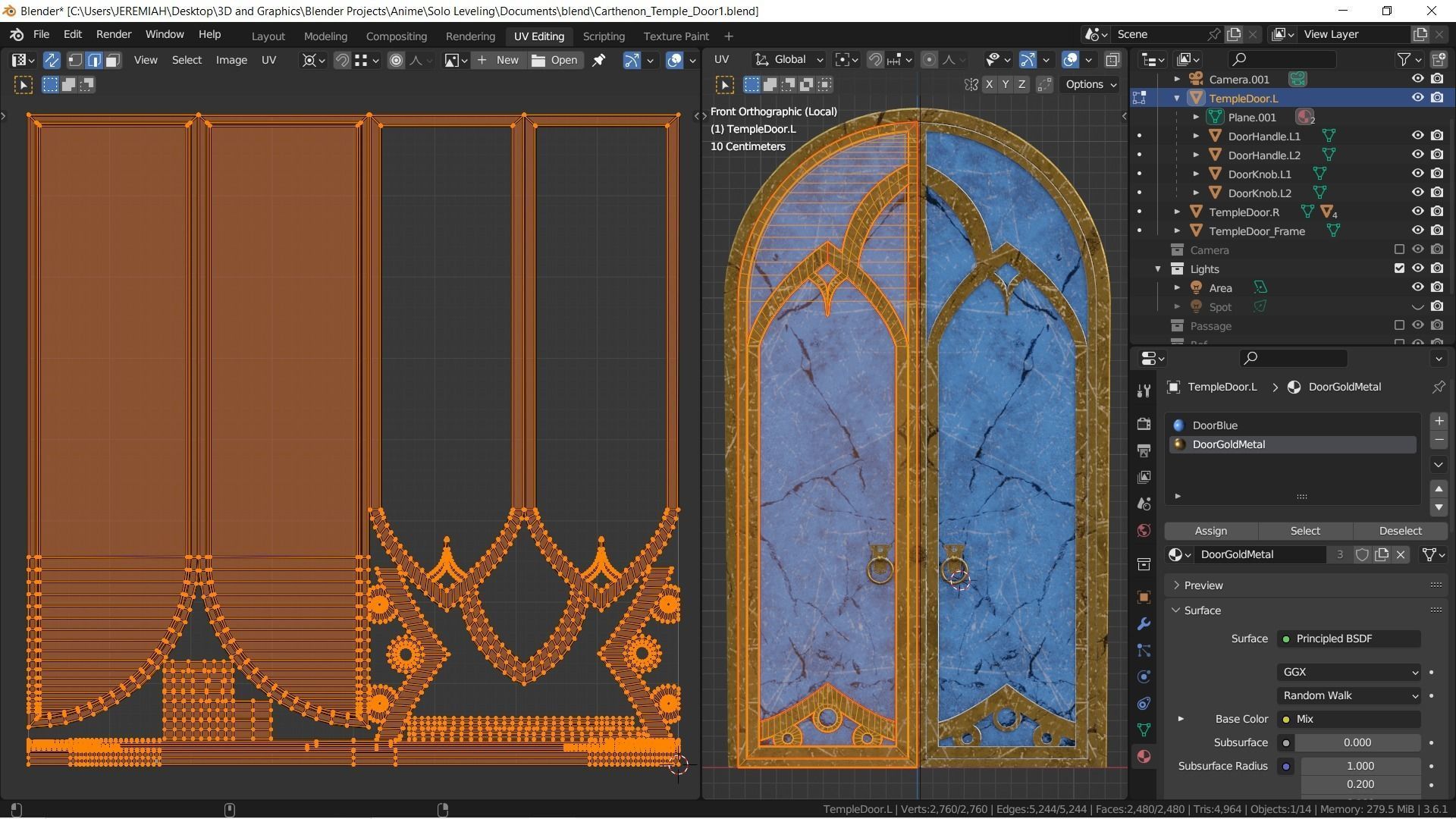 Solo Leveling Double Dungeon Door 3D model | CGTrader