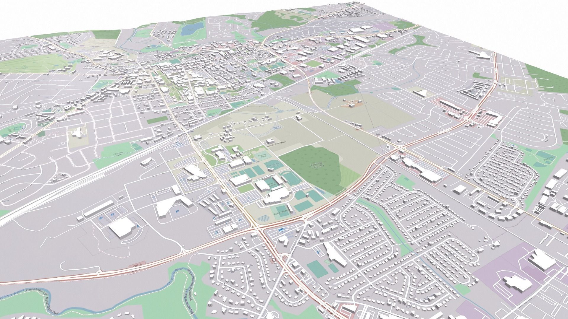 Cityscape Newark USA 3D model | CGTrader