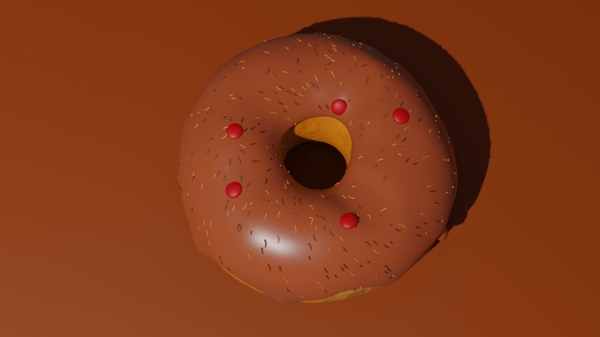 3D model Realistic 3D Model of a Delicious Donut VR / AR / low-poly ...