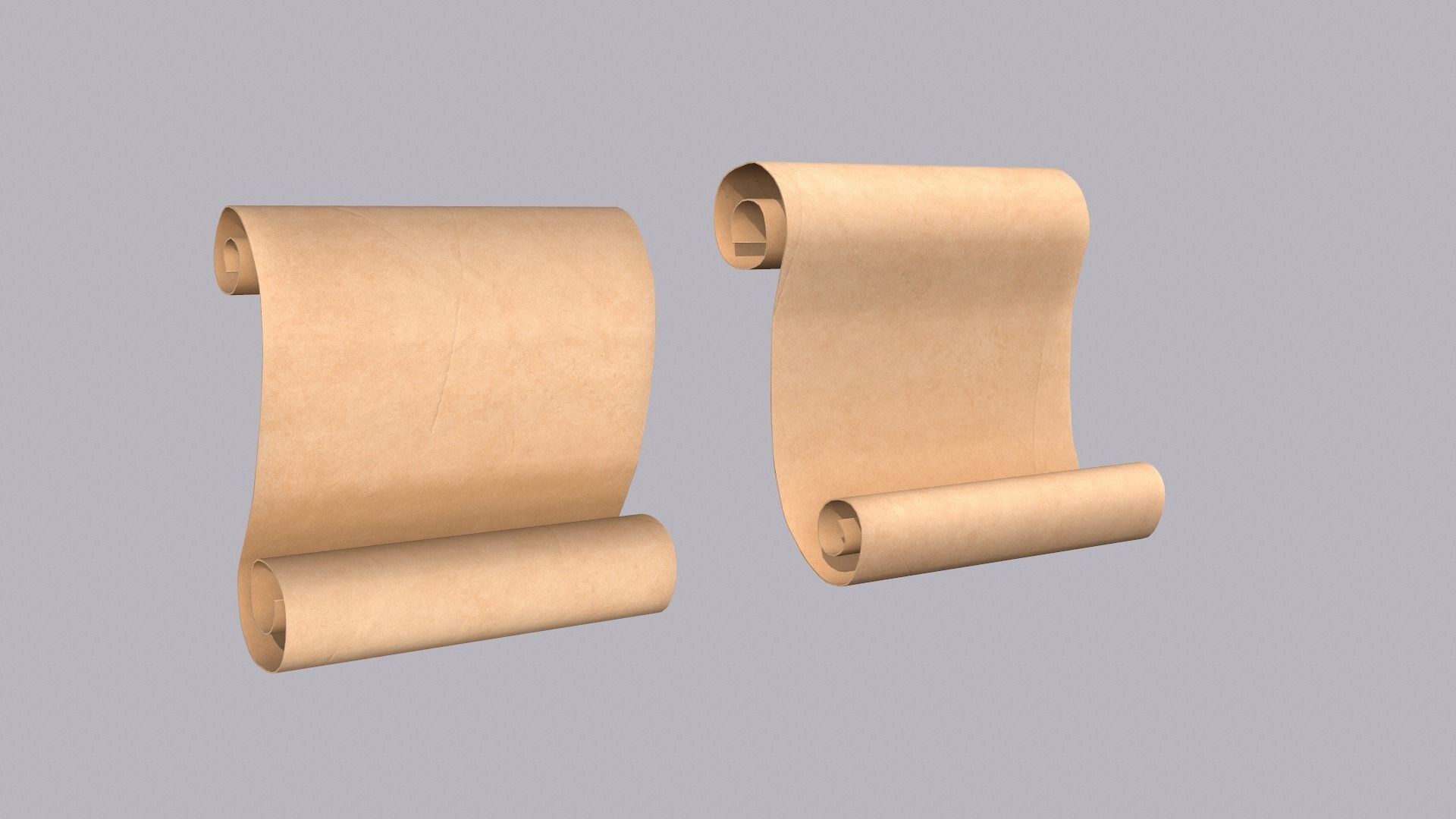 3D model Paper Scroll VR / AR / low-poly | CGTrader