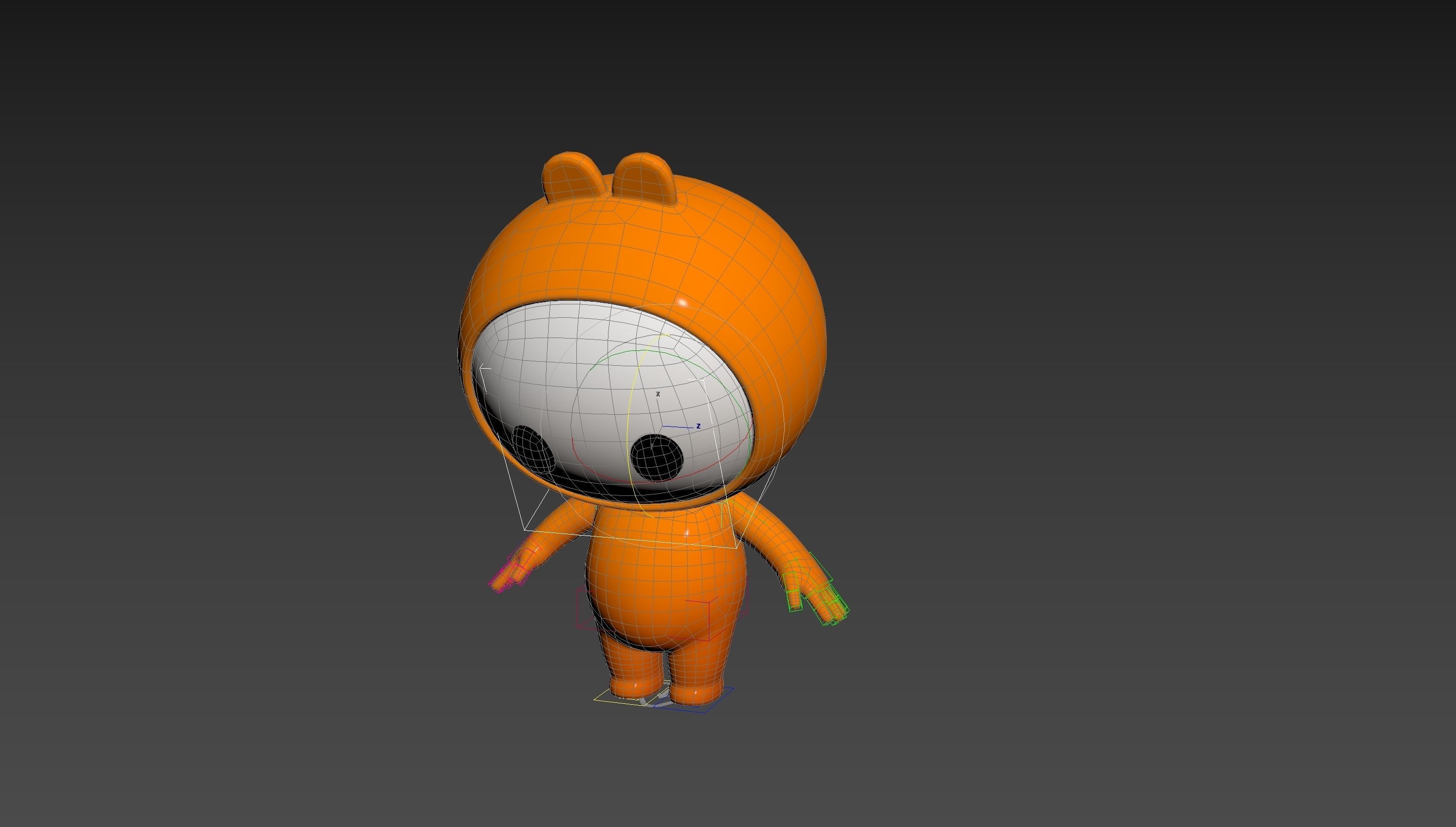 Character262 Rigged Mascot 3D model rigged | CGTrader