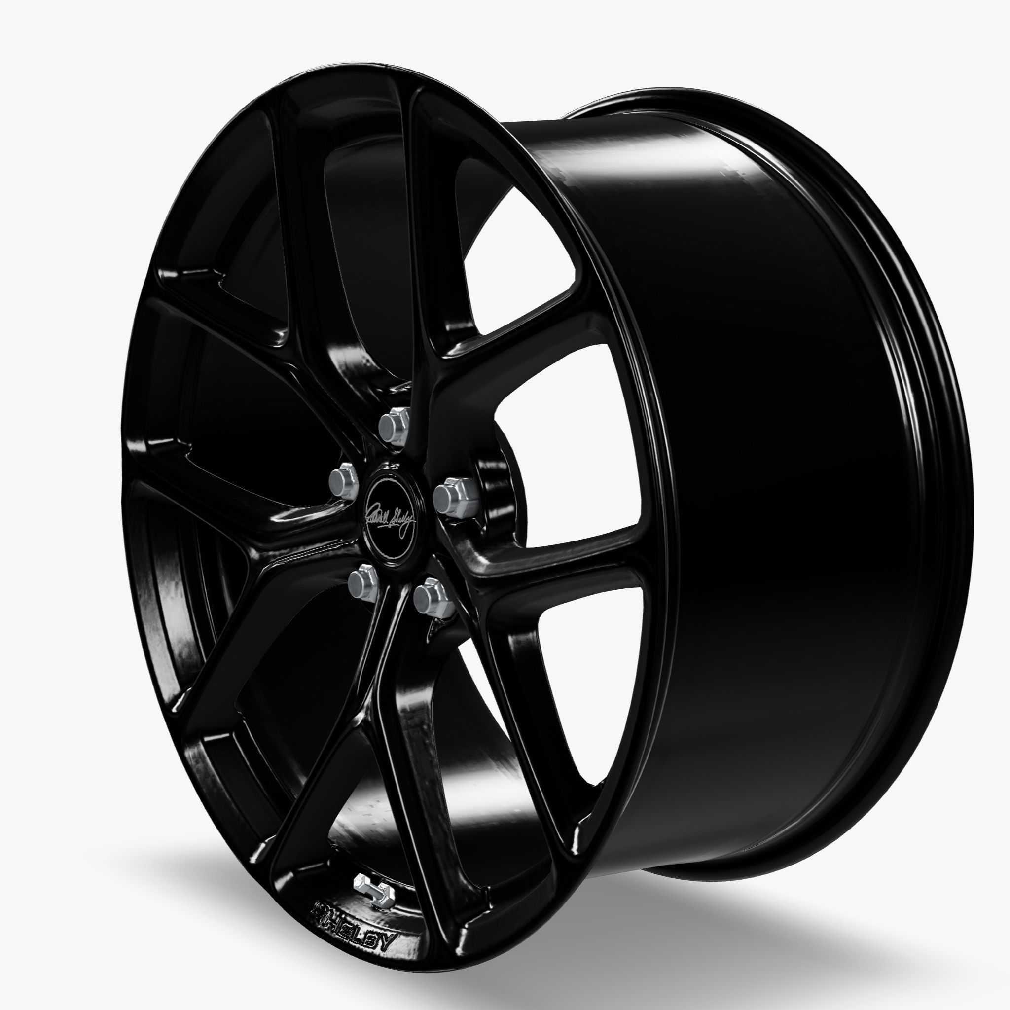 Carroll Shelby Wheel Company CS3 Wheel Gloss Gunmetal Mustang 3D model ...