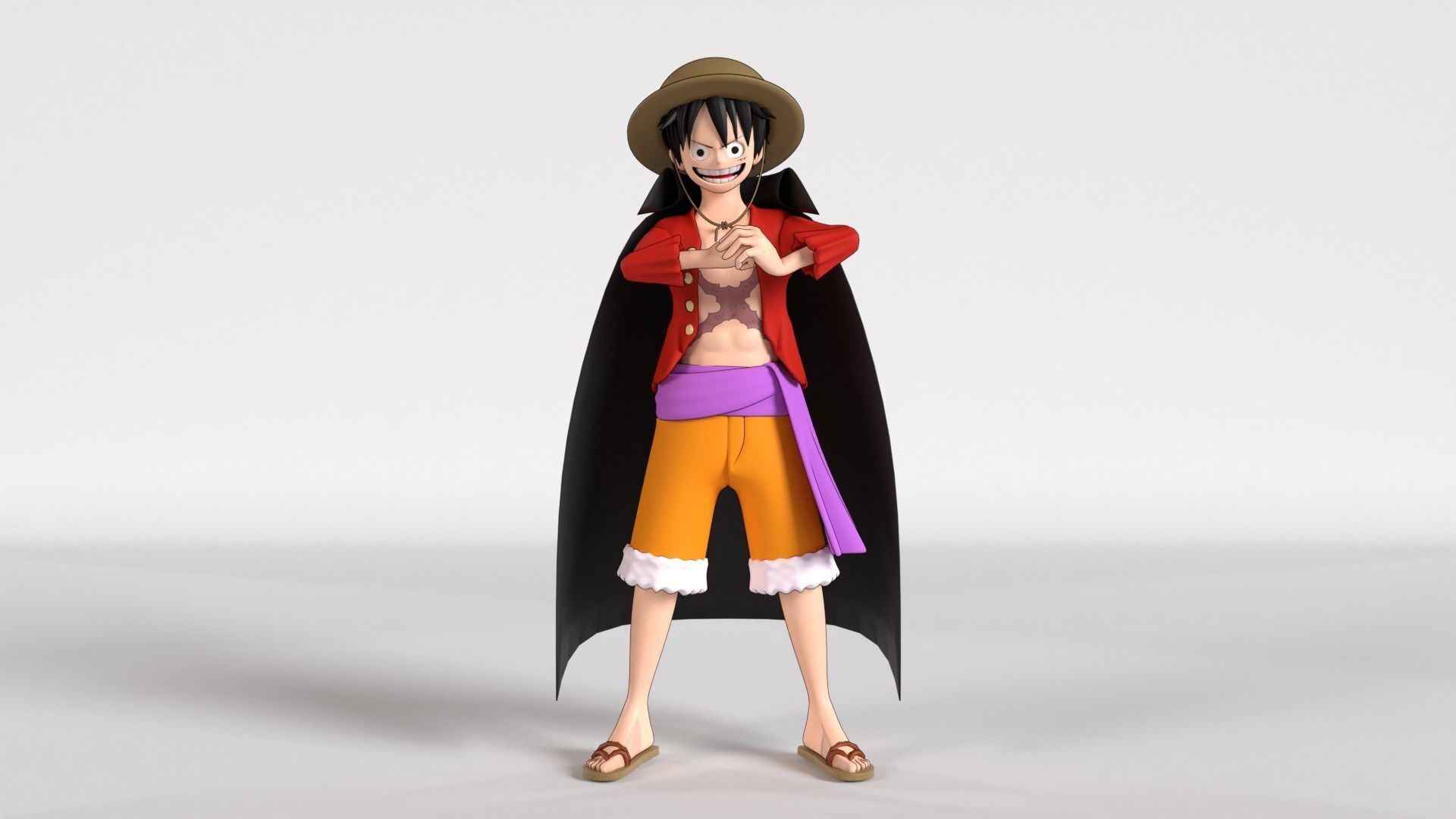 3D model Monkey D Luffy - One Piece VR / AR / low-poly | CGTrader