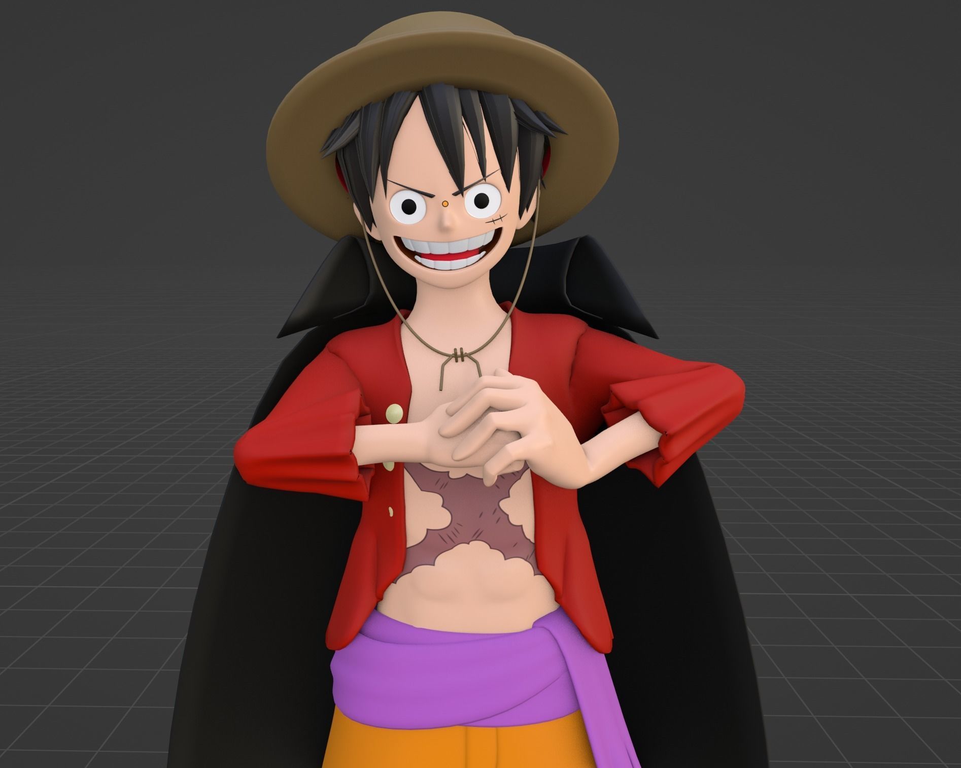3D model Monkey D Luffy - One Piece VR / AR / low-poly | CGTrader