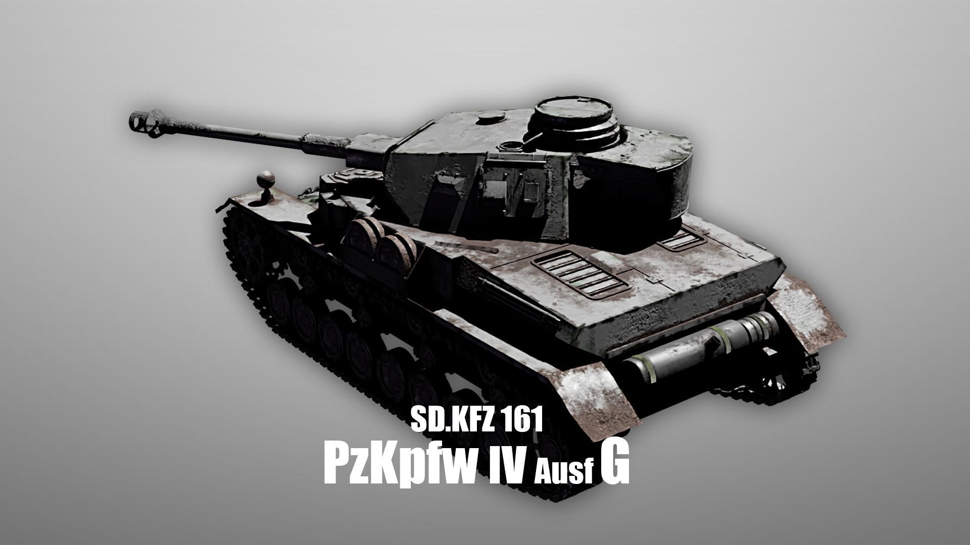 3D model Panzer 4 - PzKpfw IV - Ausf G - Common Livery VR / AR / low ...