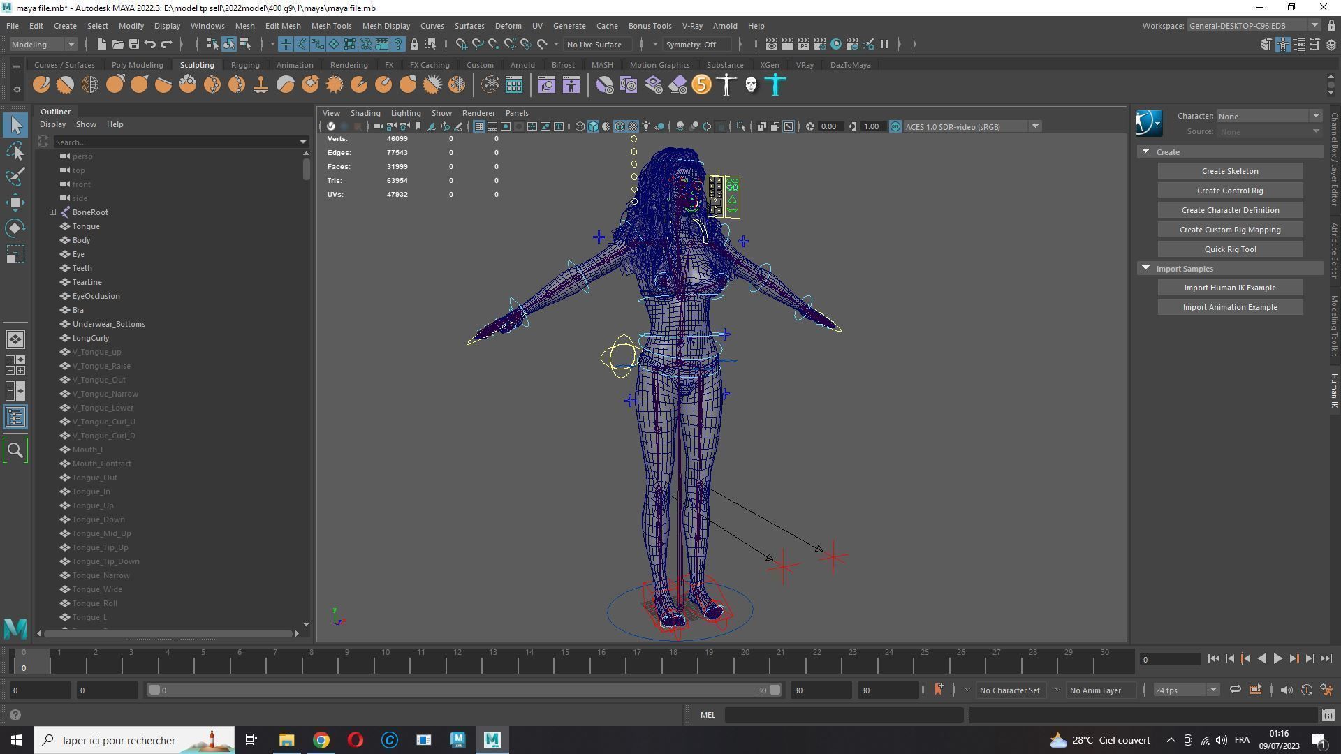 3D model Camilia Realistic Women free Base mesh VR / AR / low-poly ...