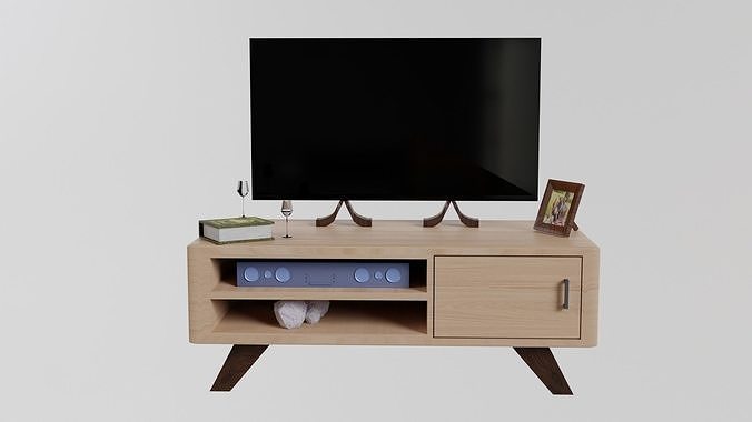 TV unit free 3D model | CGTrader