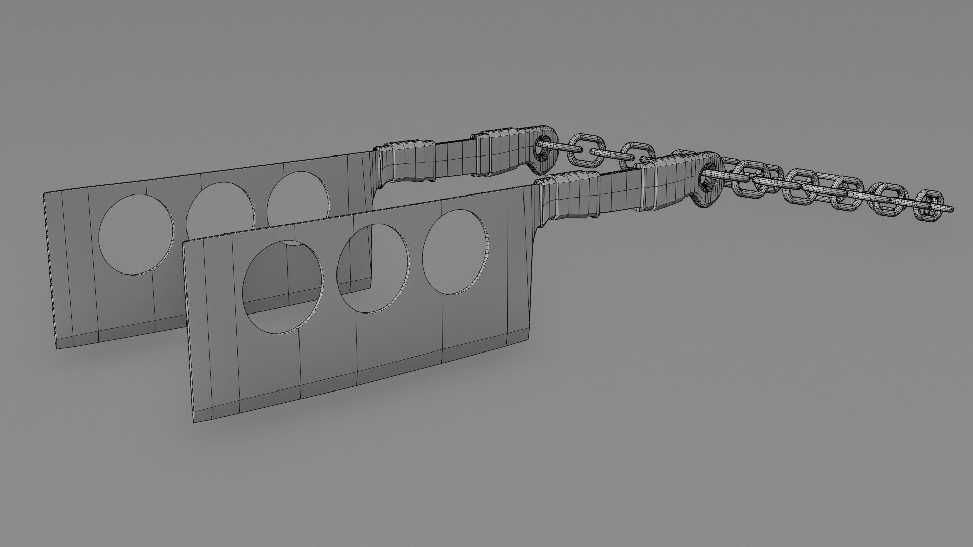 Cyberpunk cleavers on a chain 3D model 3D model | CGTrader