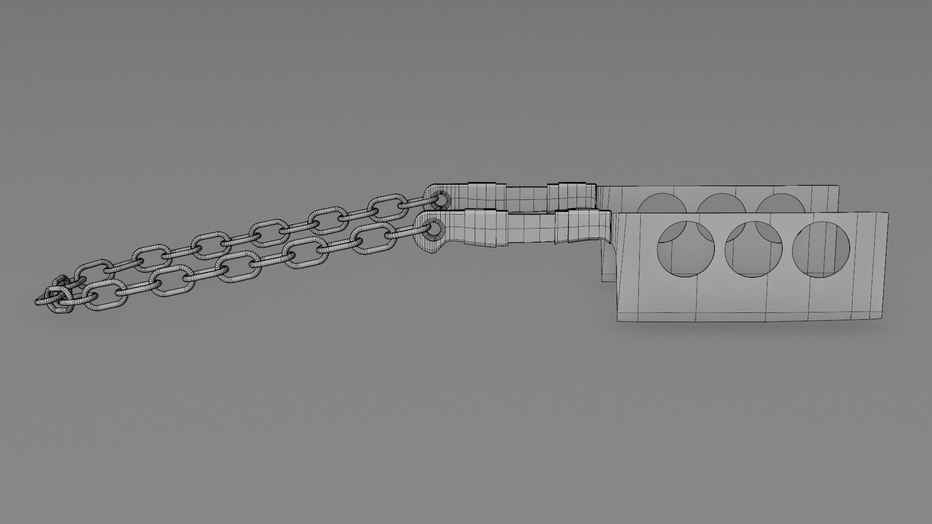 Cyberpunk cleavers on a chain 3D model 3D model | CGTrader