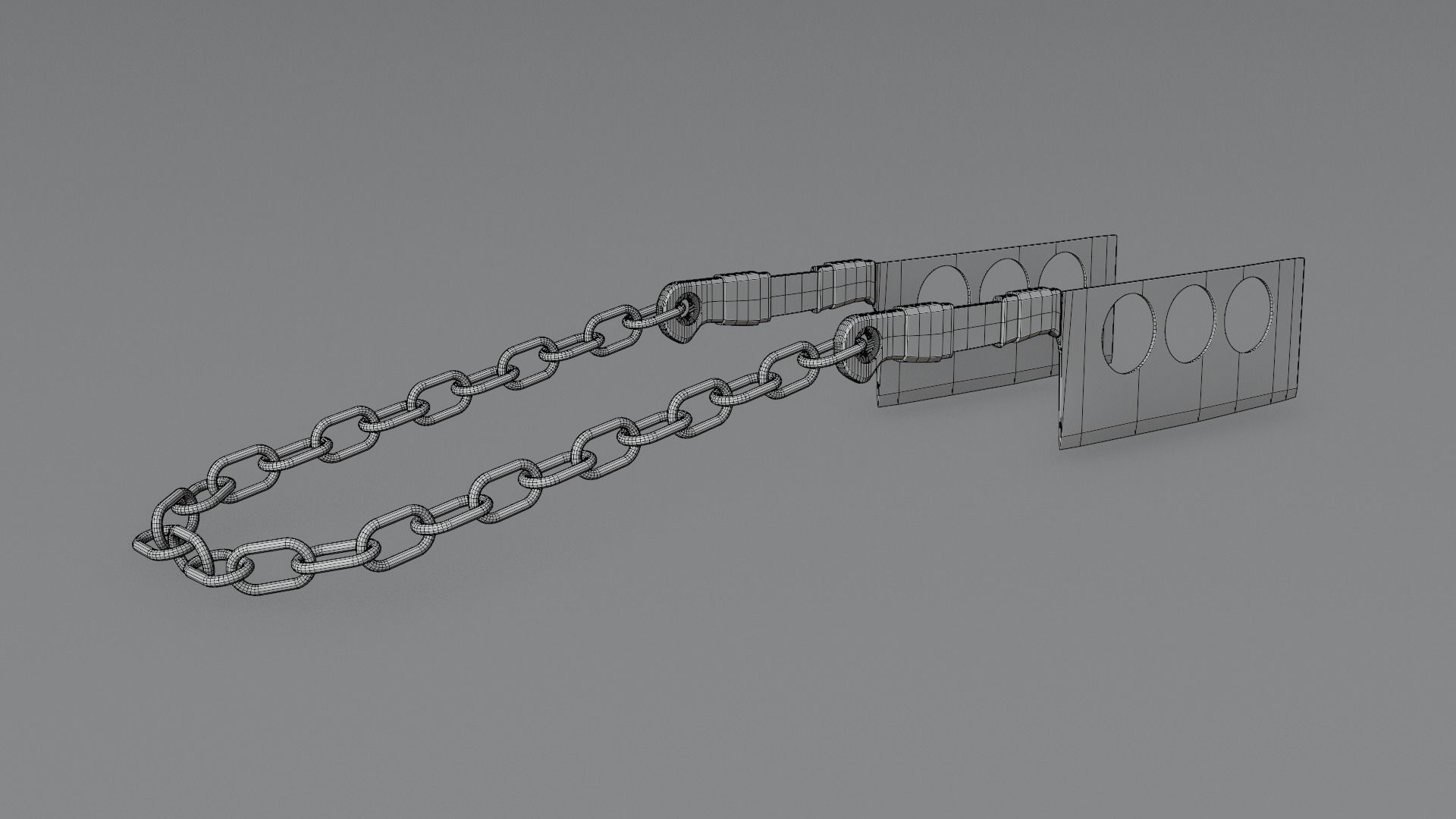 Cyberpunk cleavers on a chain 3D model 3D model | CGTrader