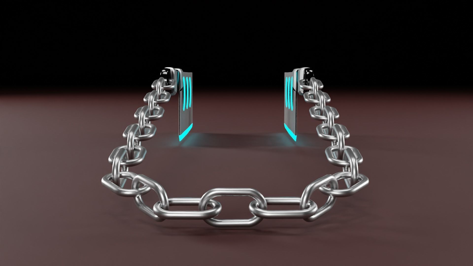 Cyberpunk cleavers on a chain 3D model 3D model | CGTrader