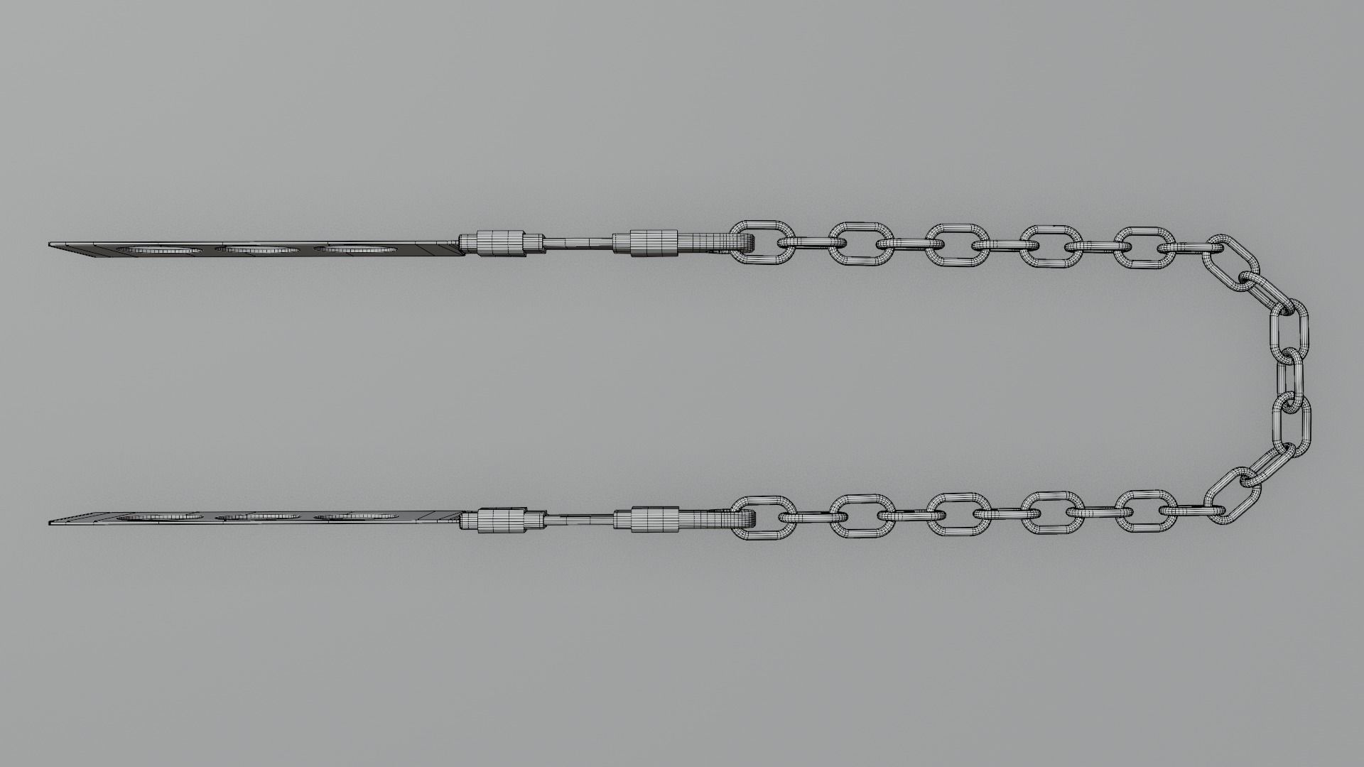 Cyberpunk cleavers on a chain 3D model 3D model | CGTrader