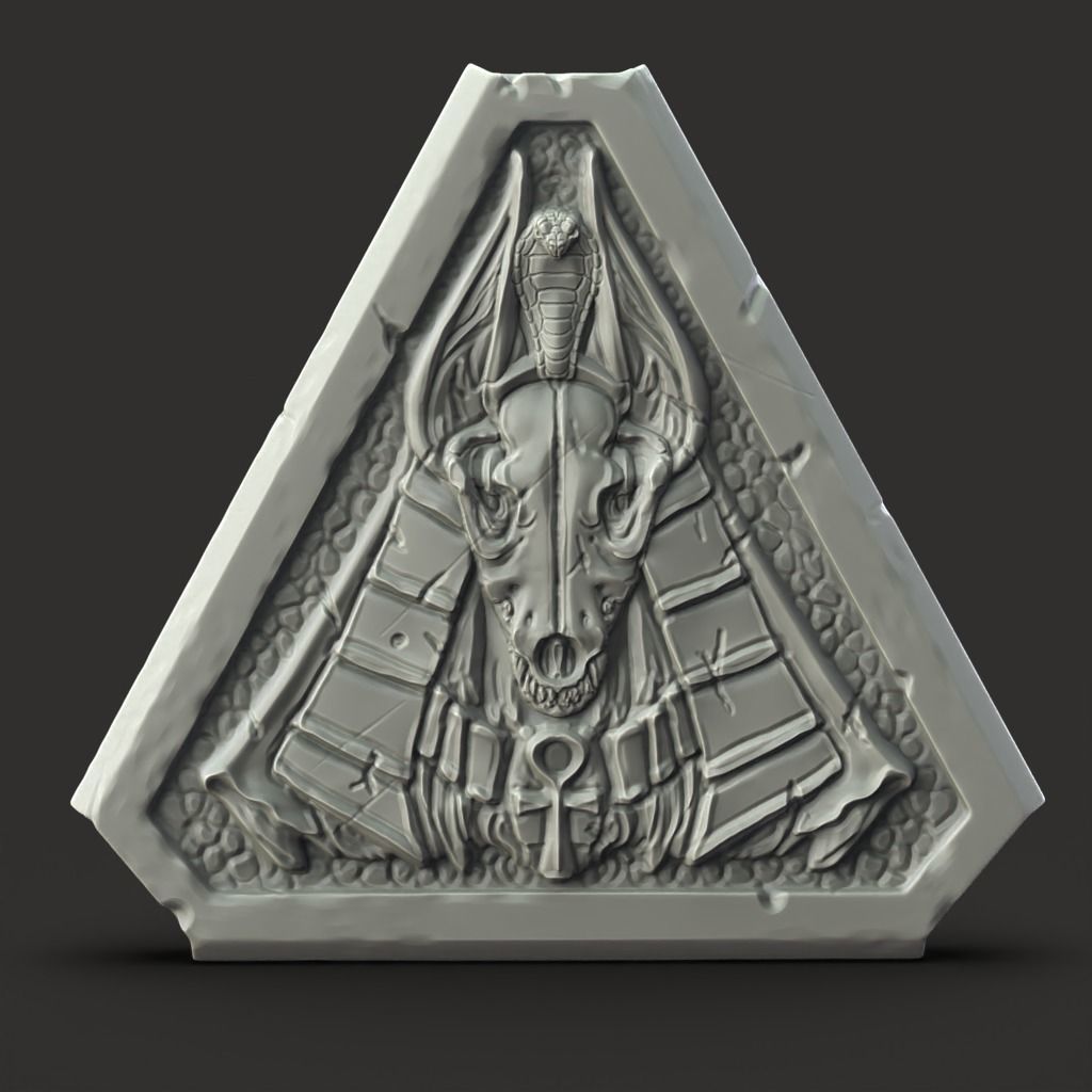 Anubis Coin - 3D Printable TTRPG - PRESUPPORTED - 32mm Scale 3D model ...