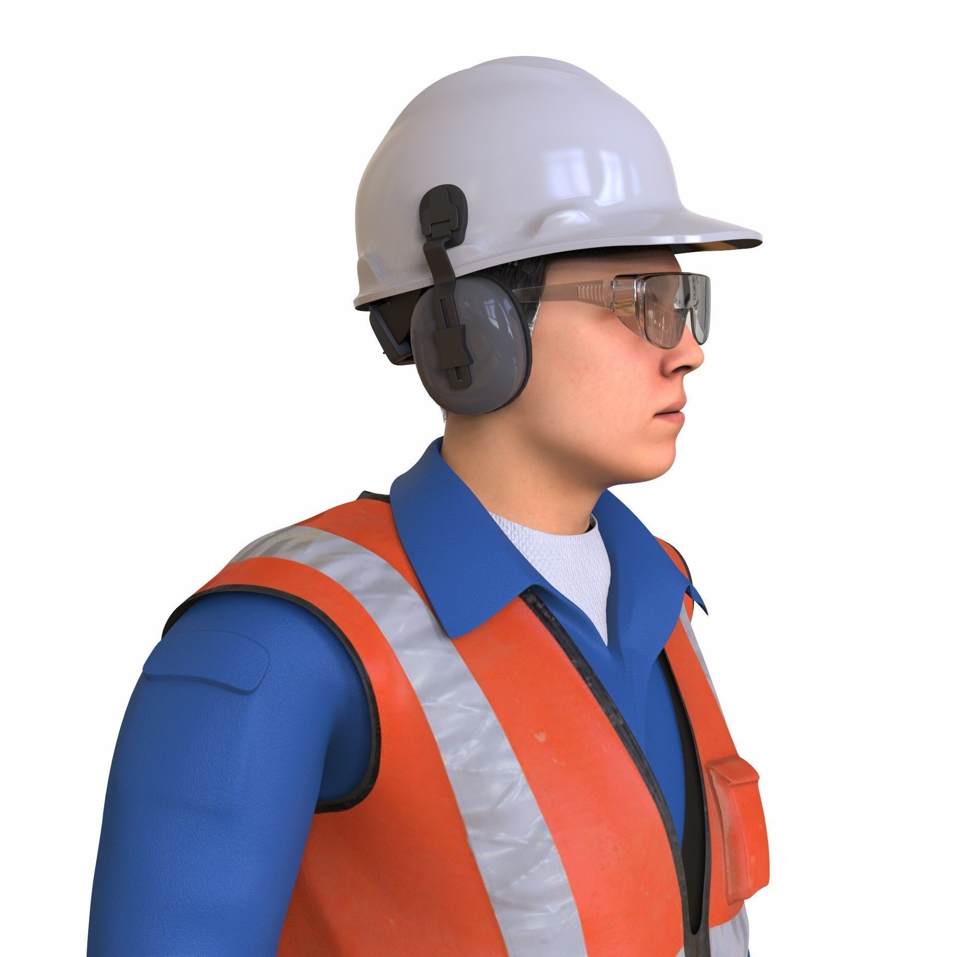3D model Worker Character Rigged Animated VR / AR / low-poly | CGTrader