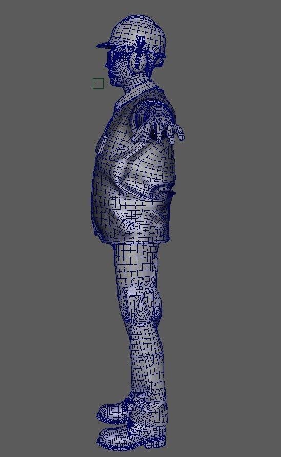 3D model Worker Character Rigged Animated VR / AR / low-poly | CGTrader
