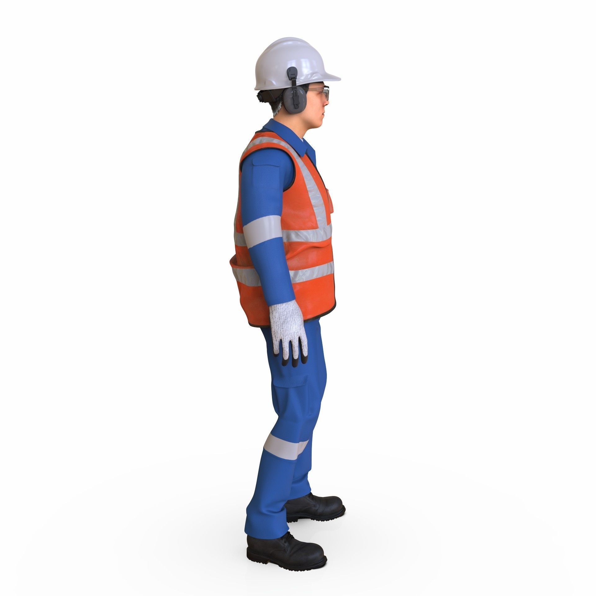 3D model Worker Character Rigged Animated VR / AR / low-poly | CGTrader