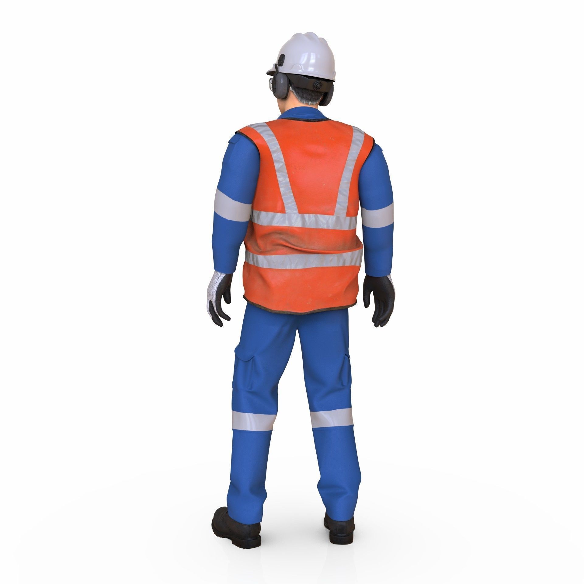 3D model Worker Character Rigged Animated VR / AR / low-poly | CGTrader