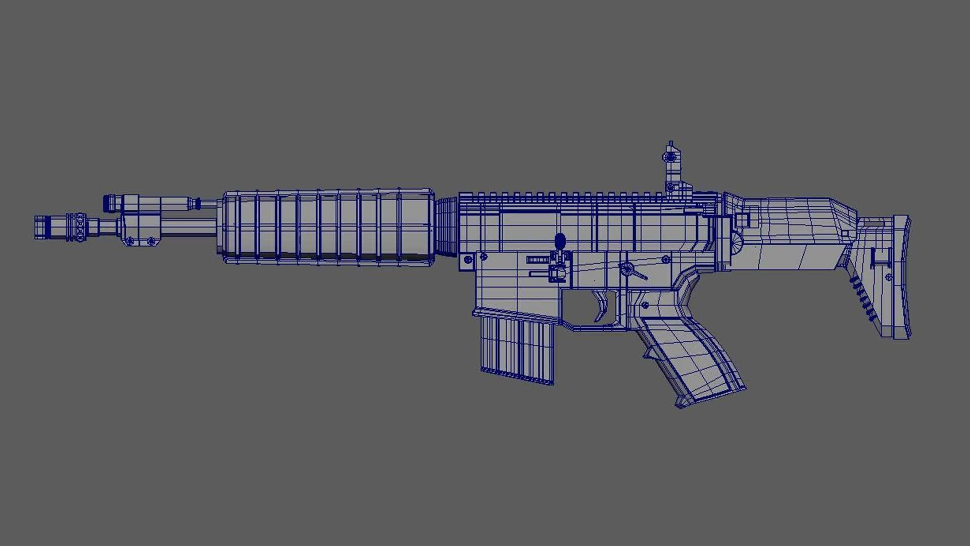 HK 416 Assault Rifle 3D model | CGTrader