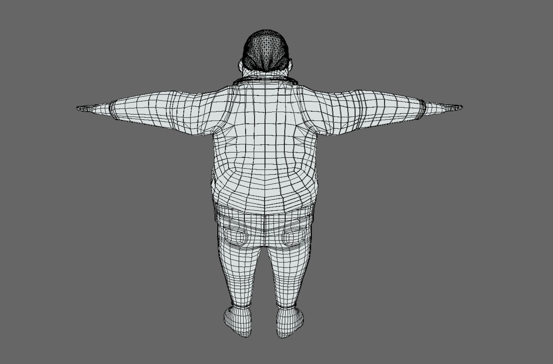 3D TOONY CHARACTER LOPOLY RIGGED FAT MAN MAYA model 3D model rigged ...