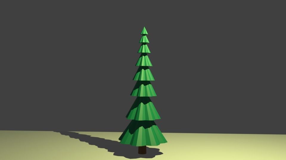 3D model Spruce Tree Low Poly VR / AR / low-poly | CGTrader