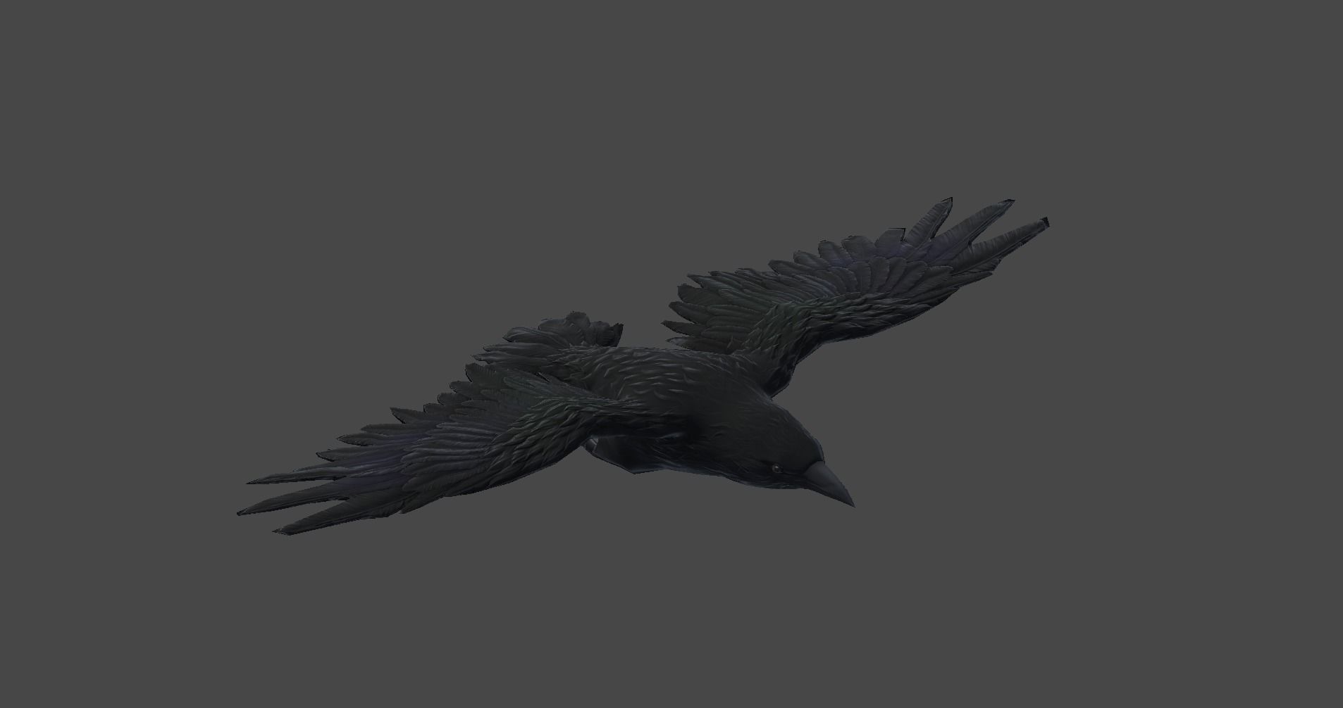 3D model 3D Animate Crow VR / AR / low-poly | CGTrader