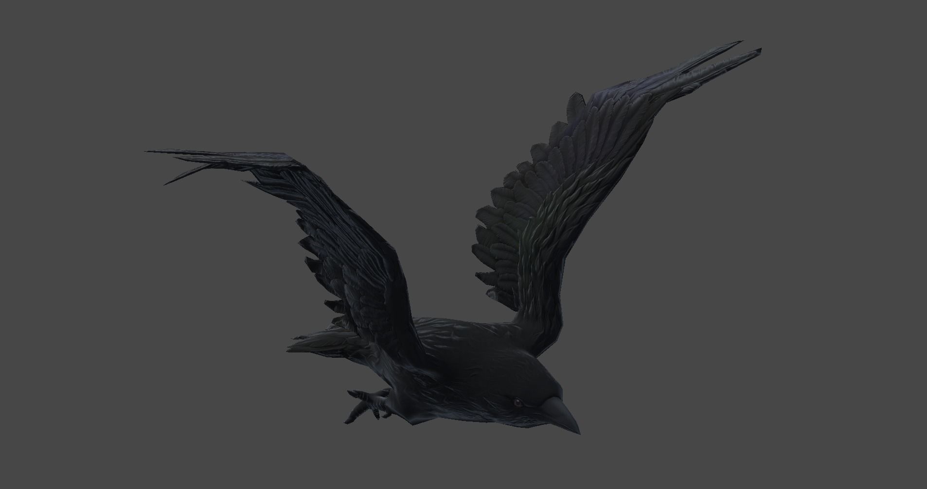 3D model 3D Animate Crow VR / AR / low-poly | CGTrader