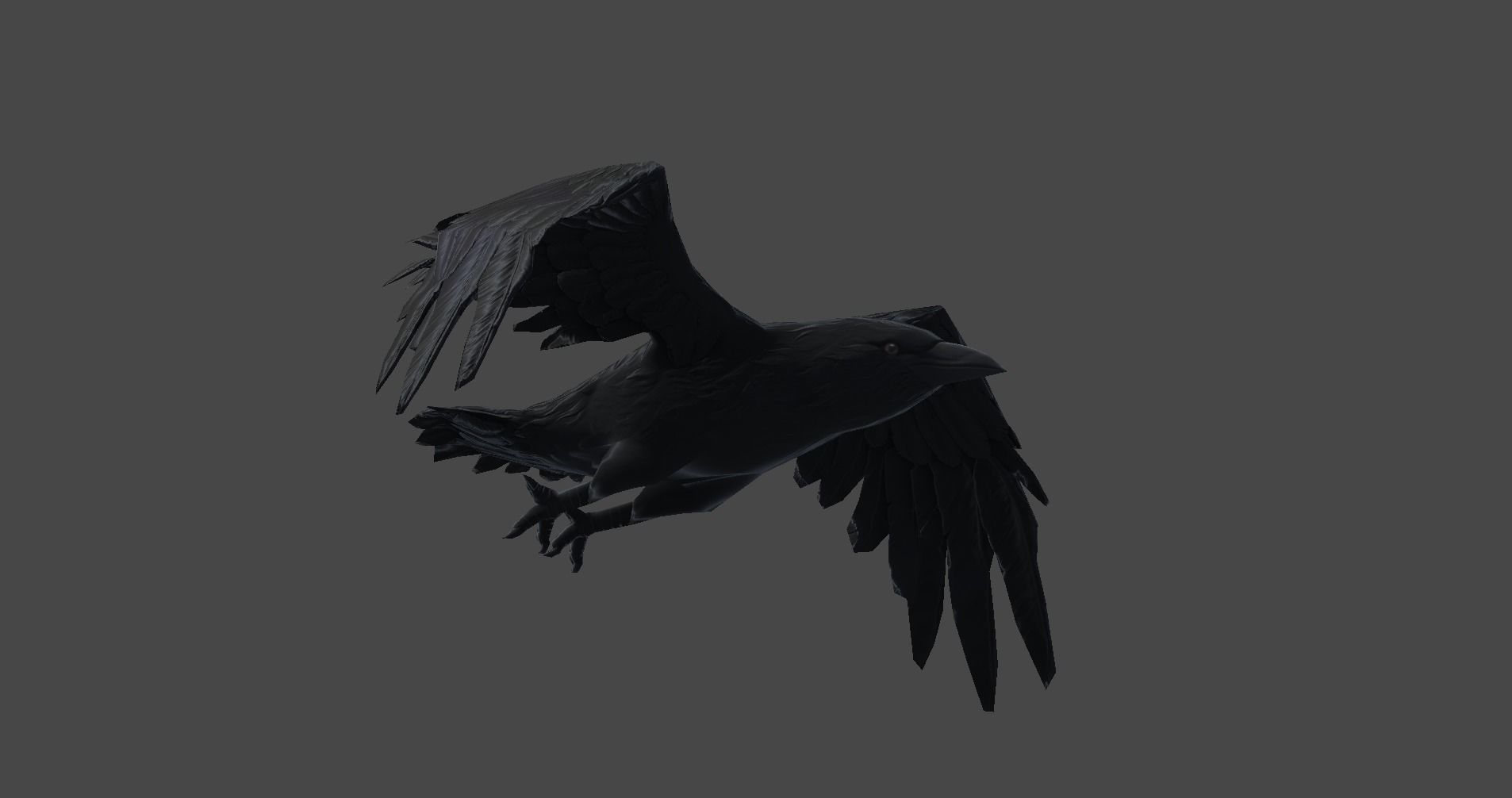 3D model 3D Animate Crow VR / AR / low-poly | CGTrader