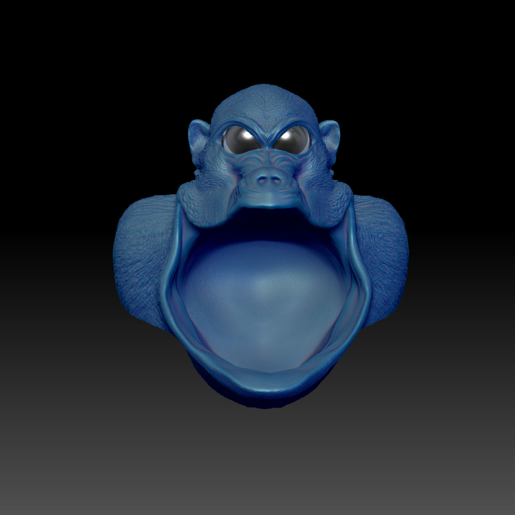 Monkey Fantasy Without Tongue STL 3D Print Model Thread Eater 3D model ...