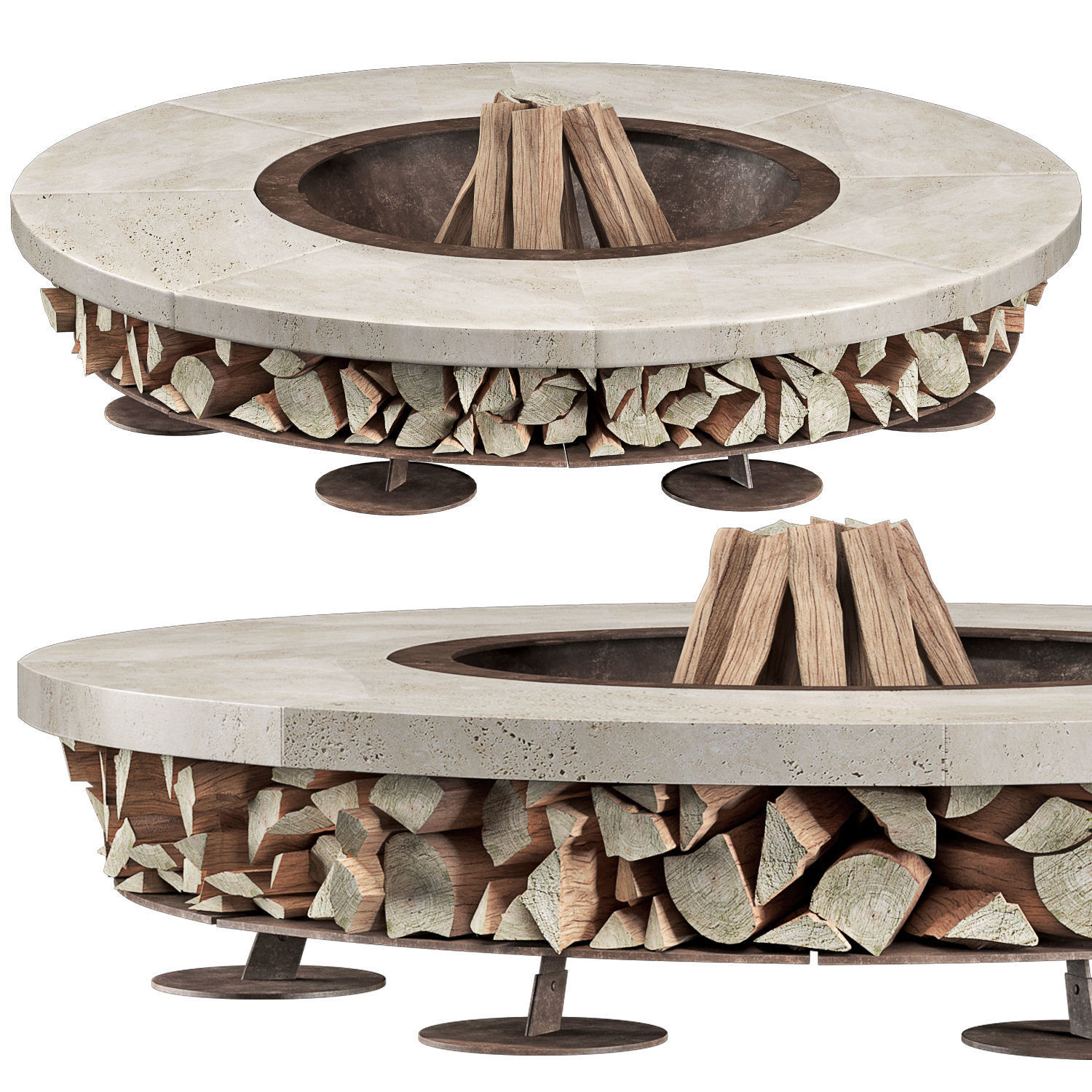 Fire pit Ak47 Ercole 3D model | CGTrader