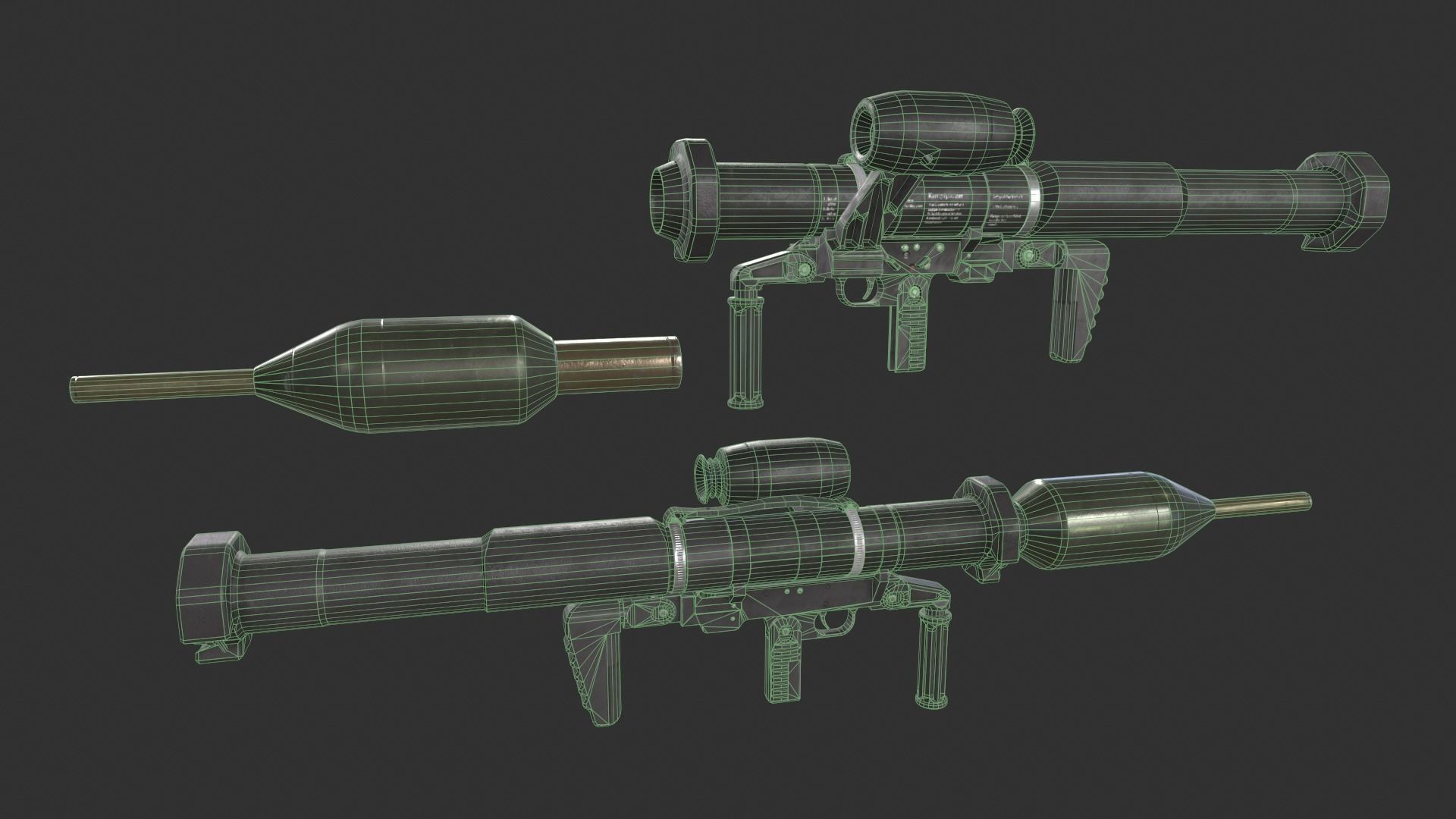 3D model Panzerfaust-3 VR / AR / low-poly | CGTrader