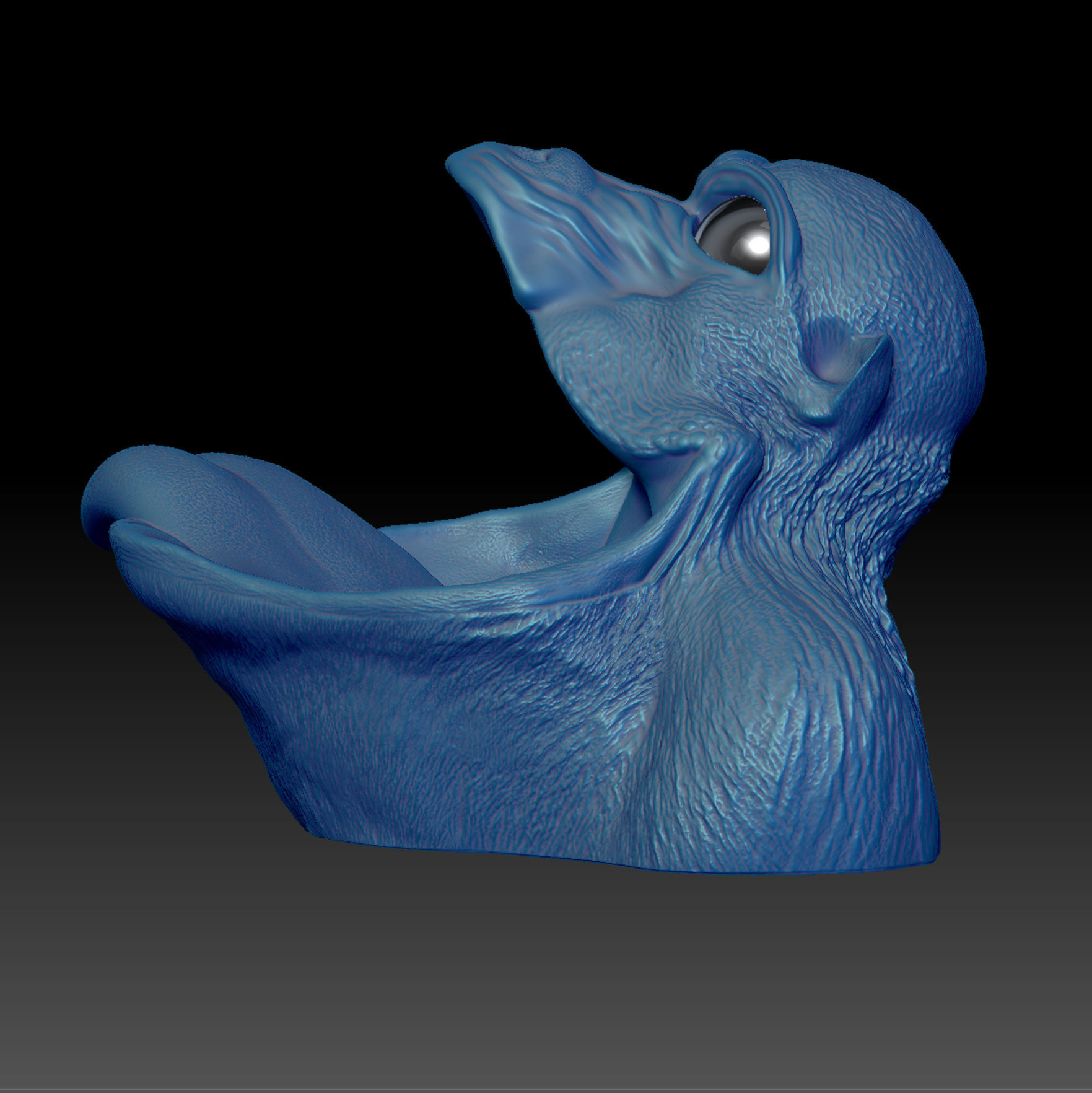 Monkey- Fantasy with Tongue - STL 3D Print Model Thread Eater 3D model ...