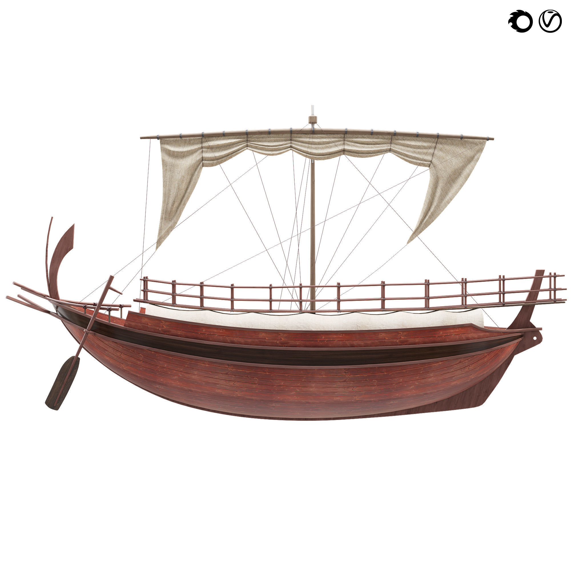Greek Merchant Ship 3D model | CGTrader